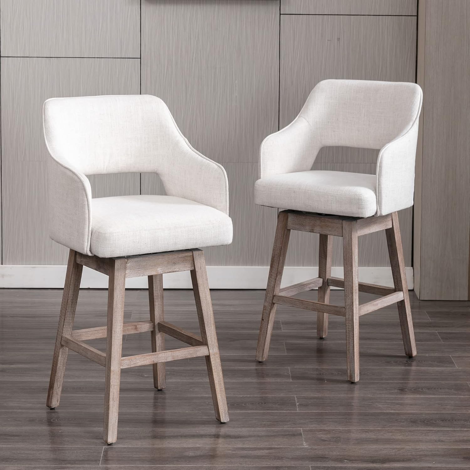 Amazon.com: DM Furniture 28 inch Counter Height Bar Stools Set of 2 ...