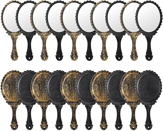 Amazon.com: Namalu 20 Pcs Vintage Handheld Mirrors, 9.8" l x 4.5" W ...