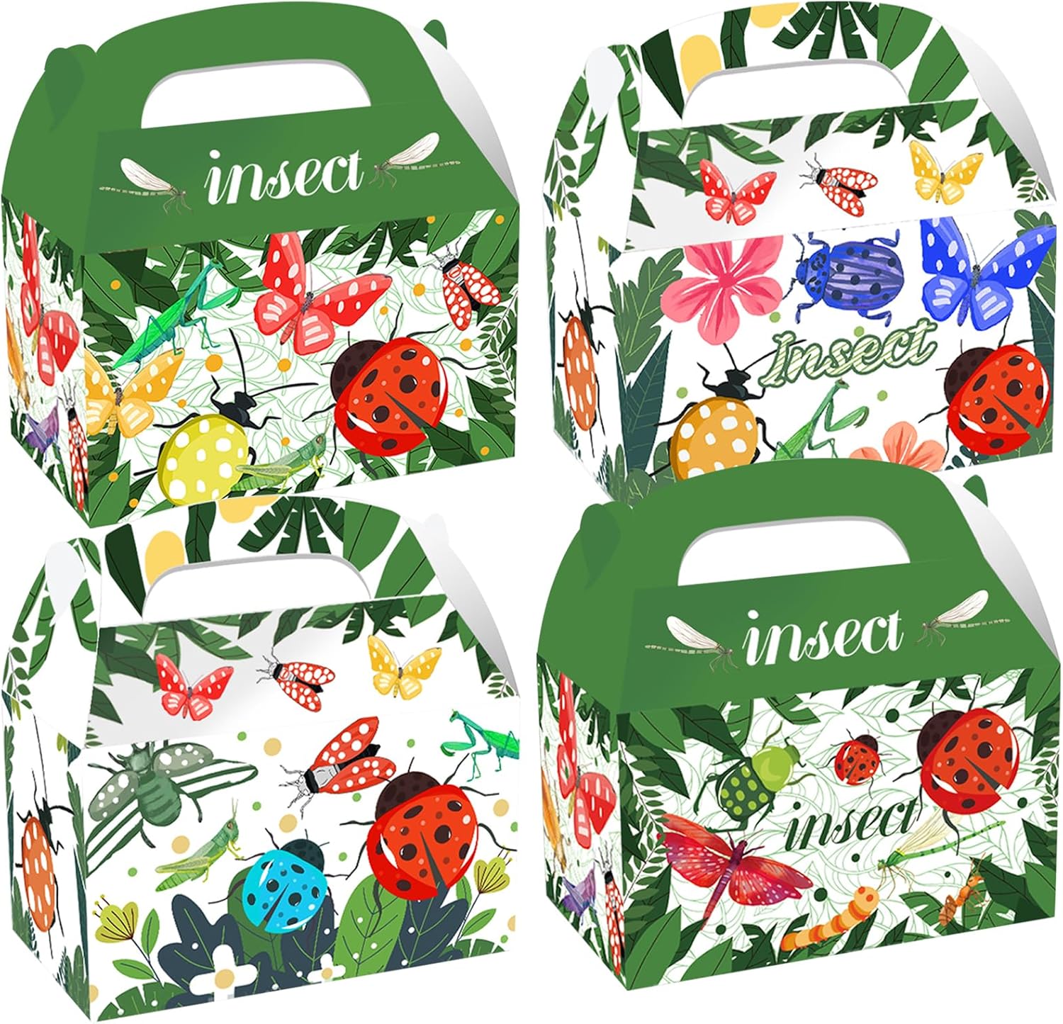 Amazon.com: CIEOVO 24 Pack Bug Party Paper Gift Boxes, Insect Party ...