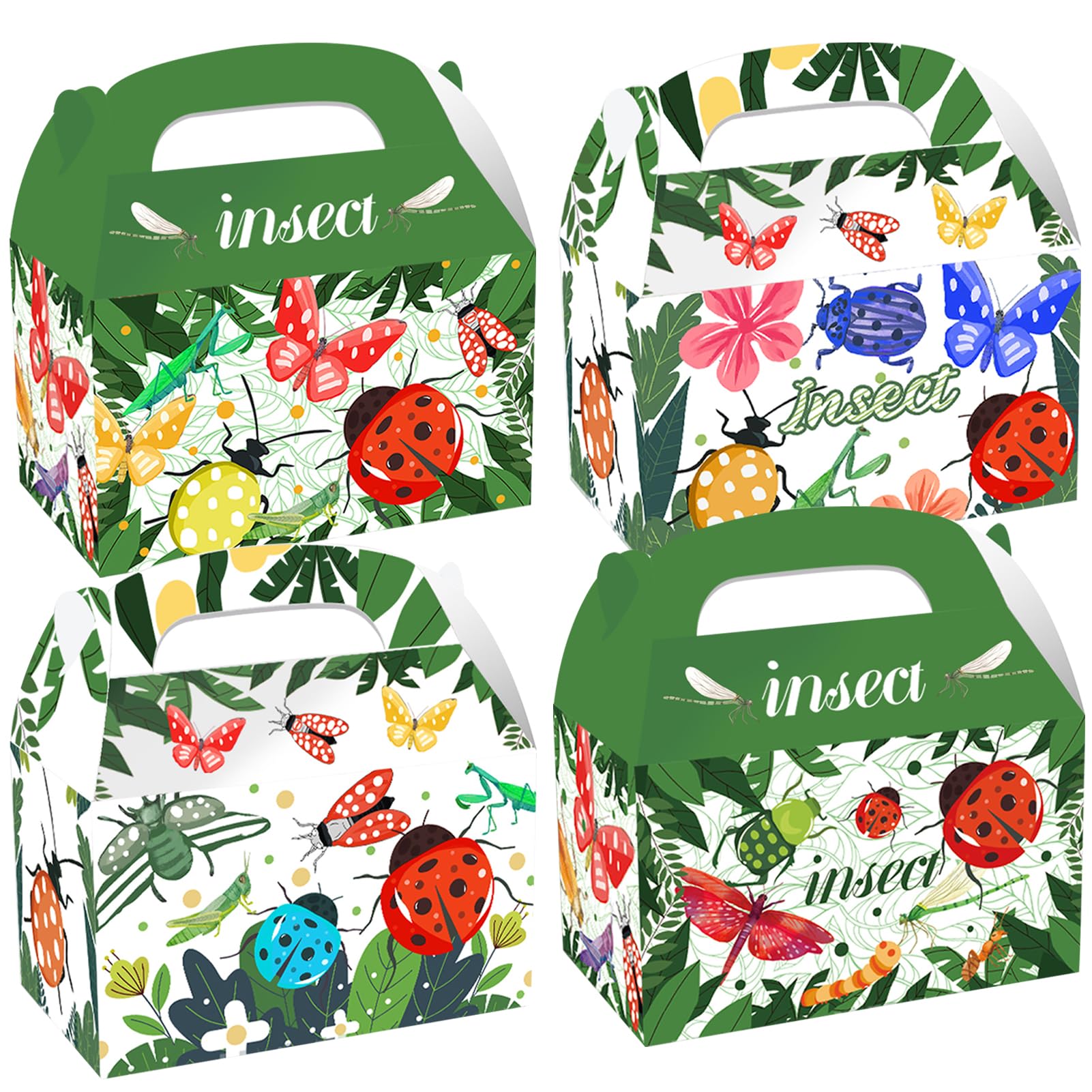 Amazon.com: Cieovo 24 Pack Bug Party Paper Gift Boxes, Insect Party ...