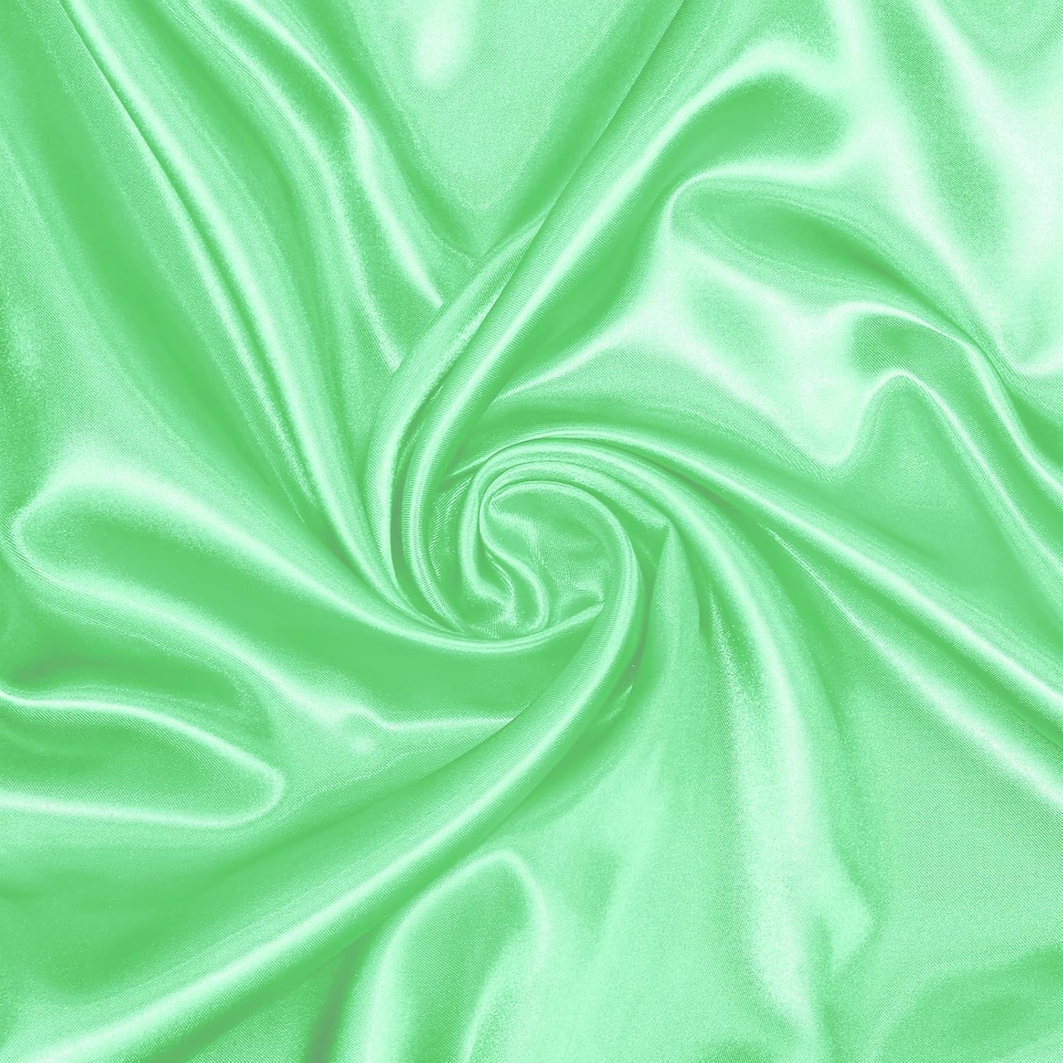 Amazon.com: DLCFLF Mint Green Satin Fabric by The Yard, 2 Yards ...