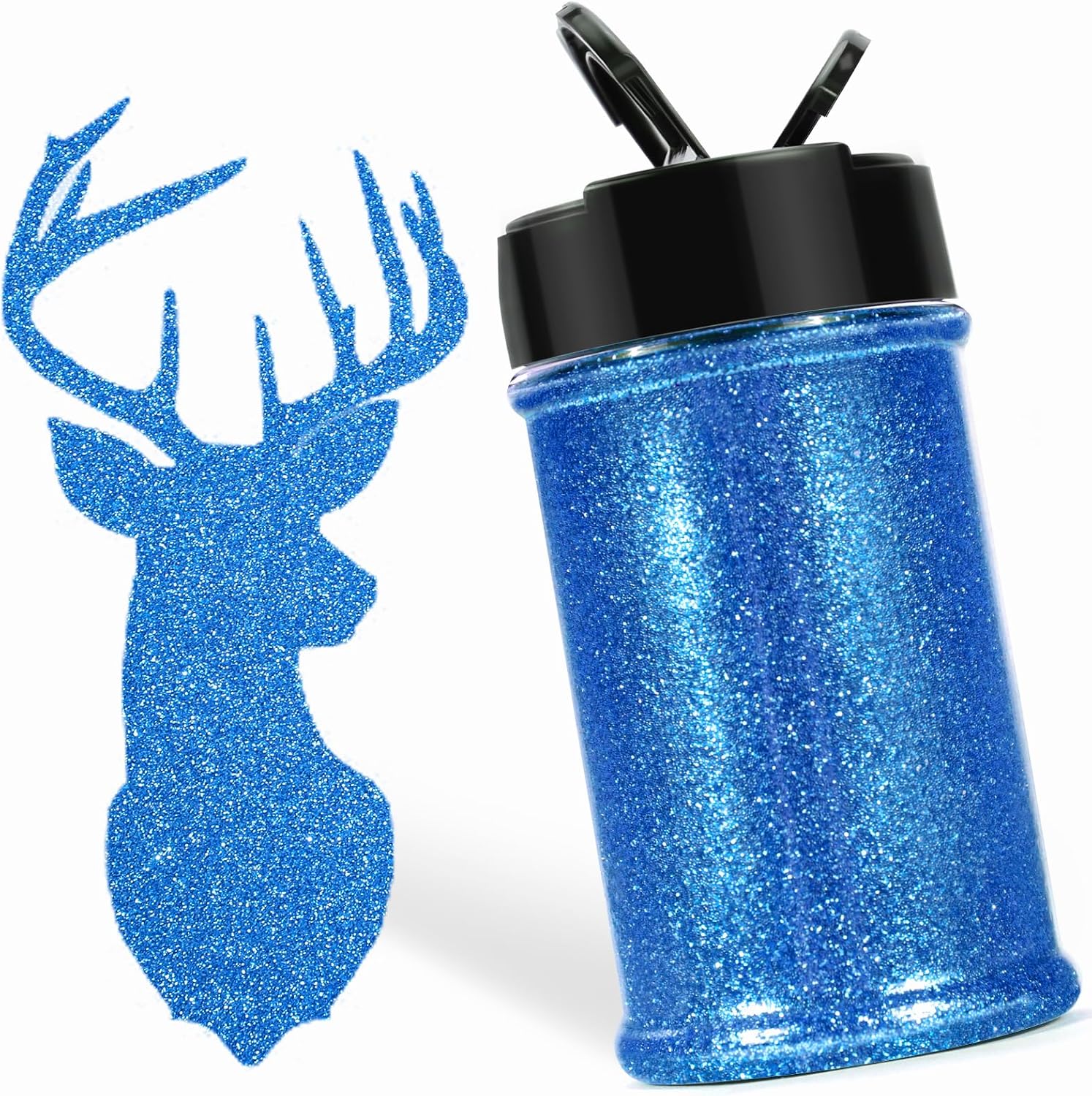 Amazon.com: HTVRONT Fine Blue Glitter for Crafts - 50g/1.76oz Ultra ...