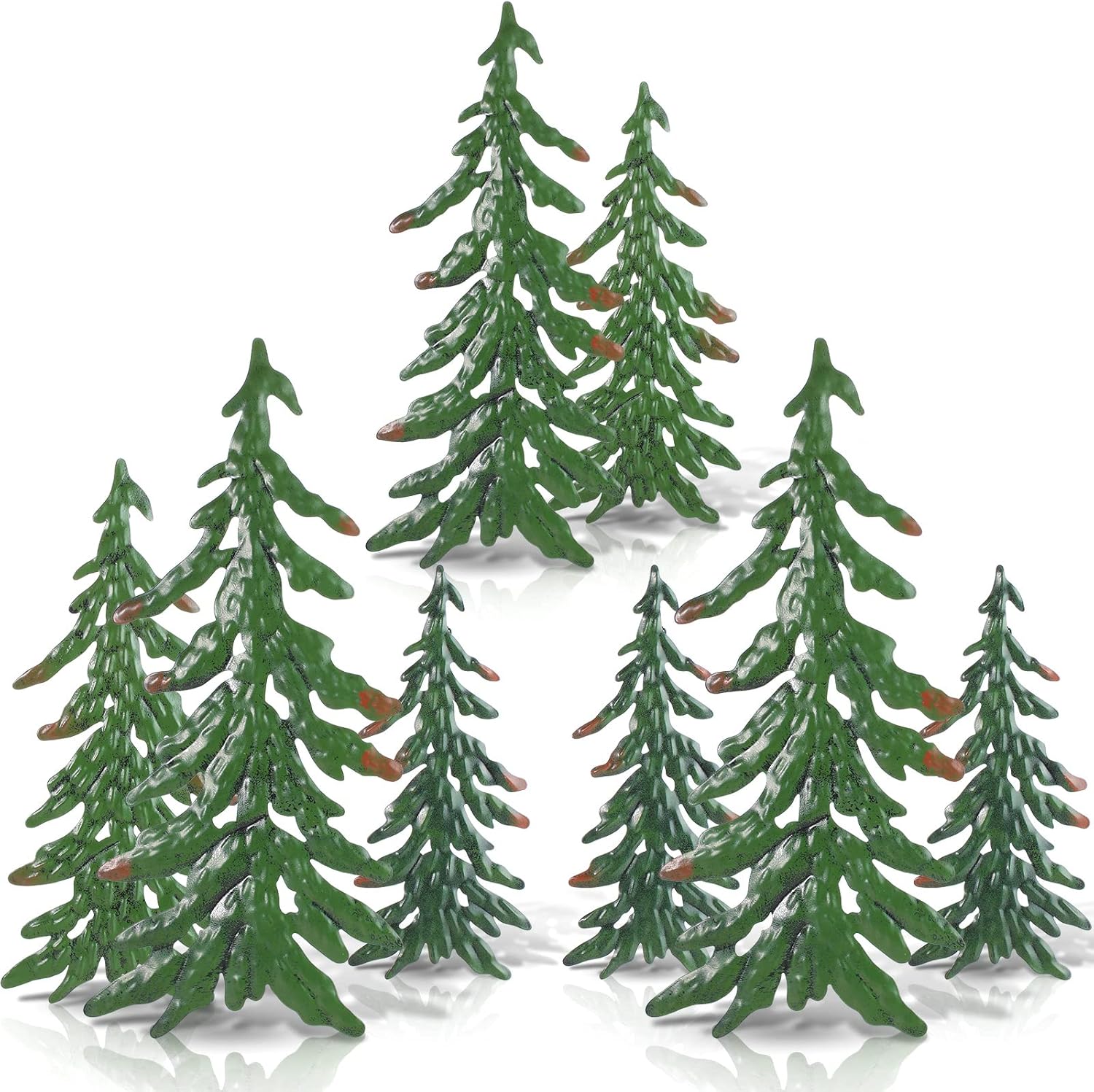 Amazon.com: Hotop 8 Pieces Pine Tree Metal Wall Decor Set Landscape ...