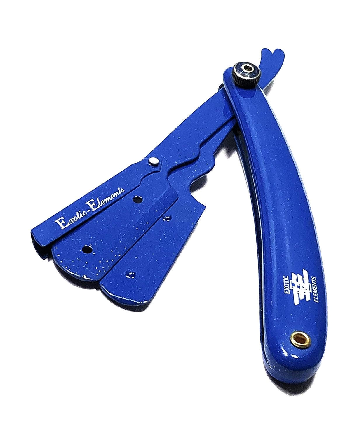 Amazon.com: Pro Straight Edge Haircutting Shaving Razor Knife Blue and ...