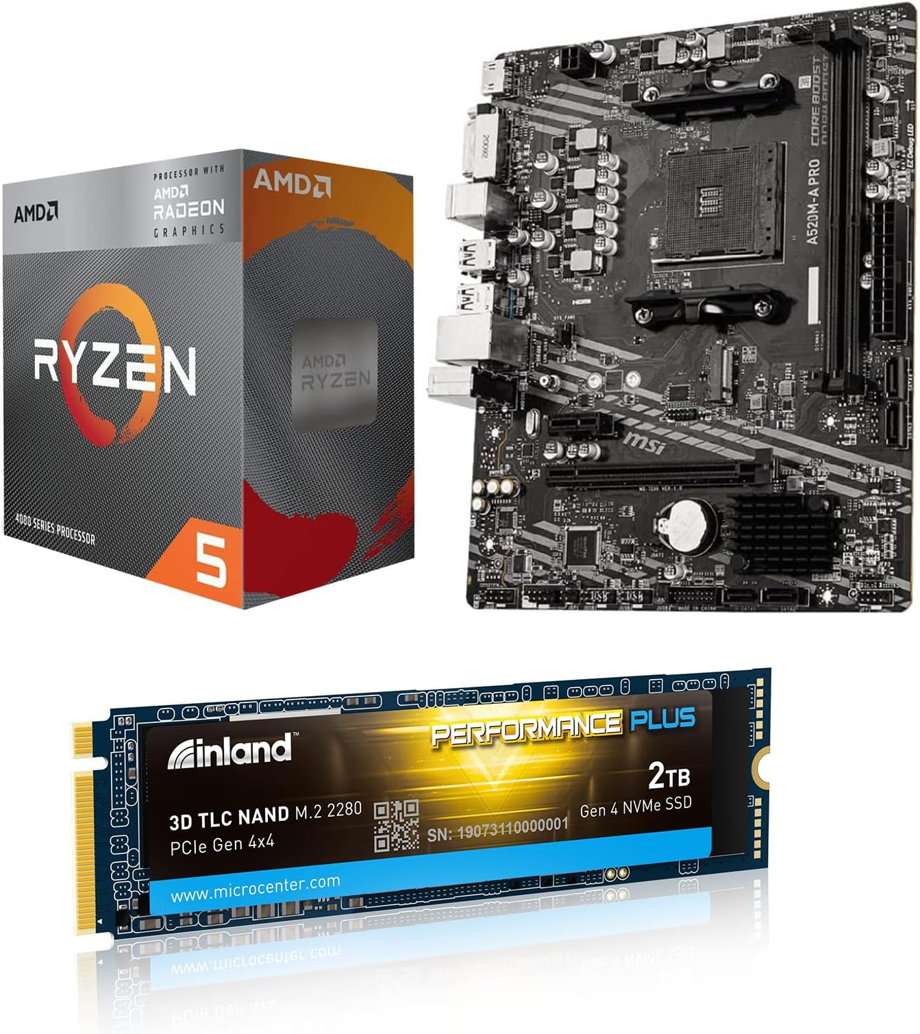 Amazon.com: INLAND AMD Ryzen 5 4600G 6-Core 12-Thread Unlocked Desktop ...