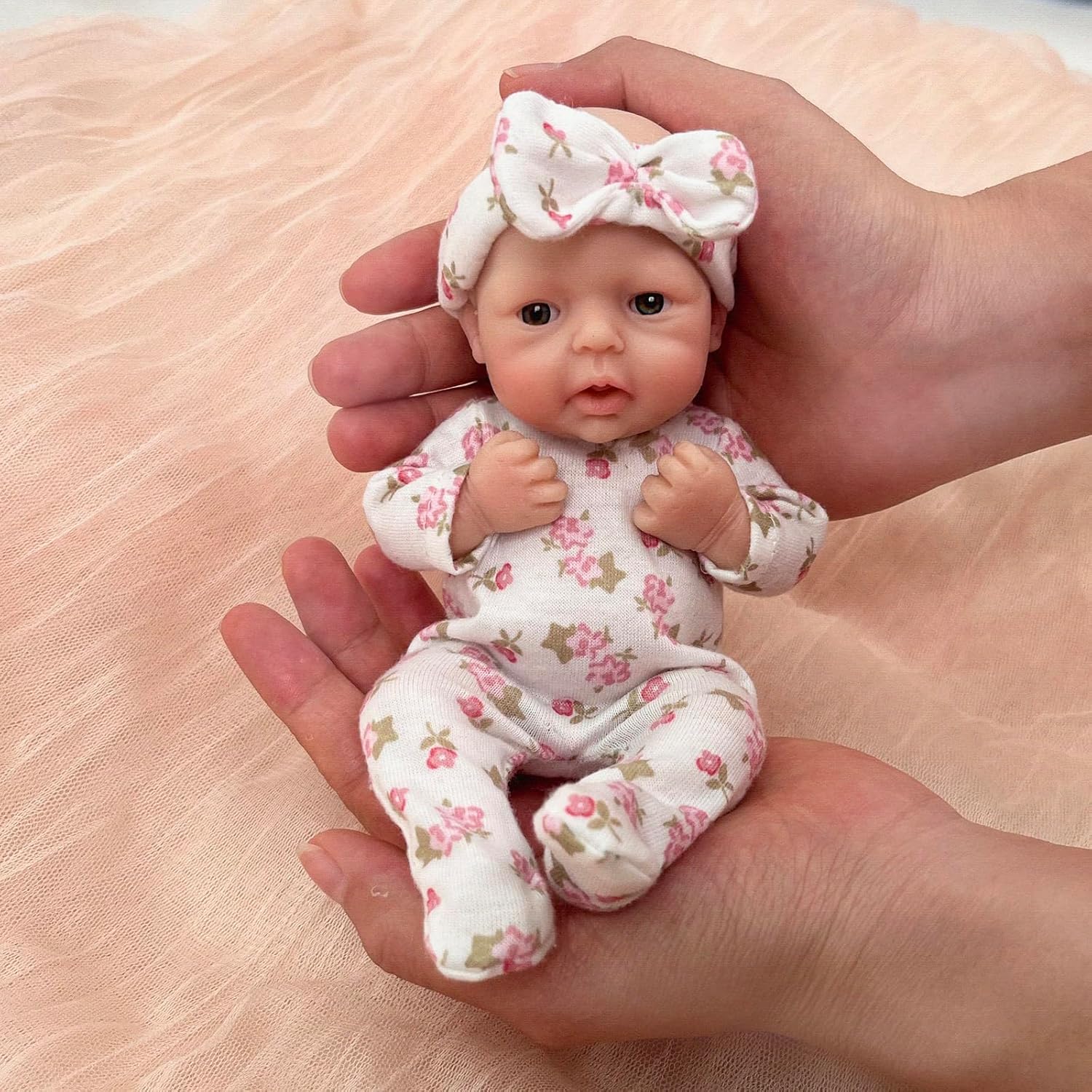 Amazon.com: Mire & Mire Reborn Baby Dolls 7 Inch Girl Mini Silicone ...