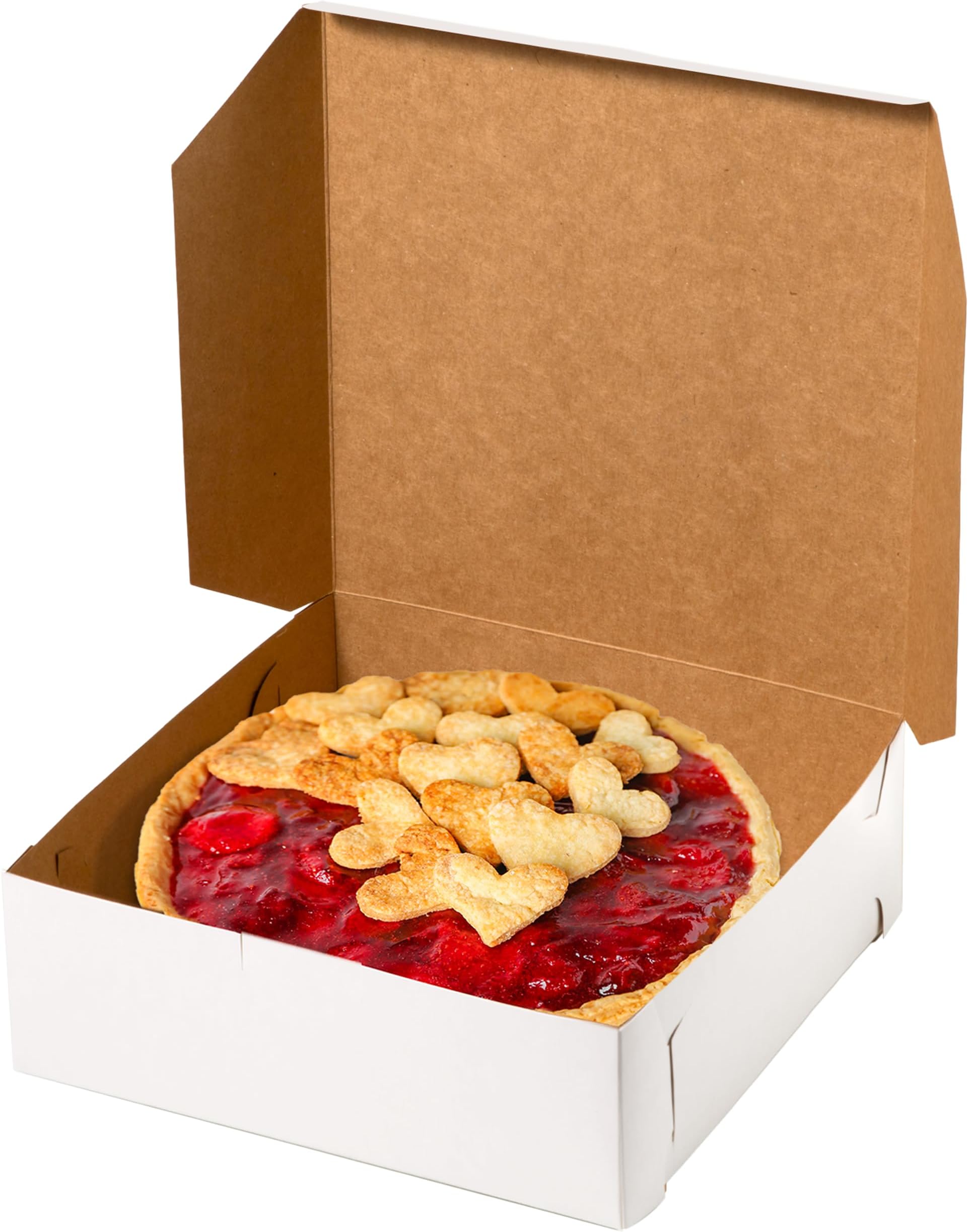 Amazon.com: [10 Pack] White Bakery Pastry Boxes - 9 x 9 x 4 Inches ...