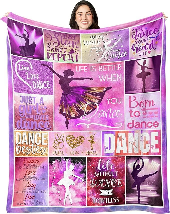 Amazon.com: Basiole Dance Gifts Blanket 40"X50", Dancer/Dance Recital ...