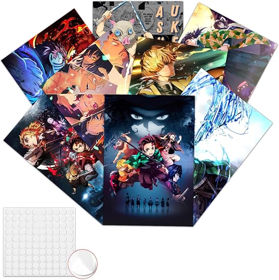 Amazon.com: Babymiu Anime Wall Poster 8-Pack 11.5 x 16.5 INCH,Anime ...