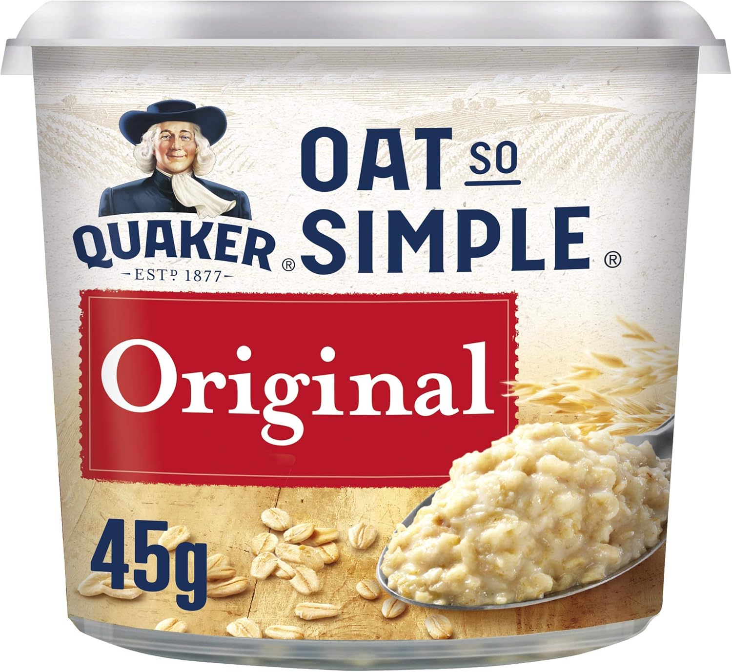 Quaker Oat So Simple Original Porridge Pots, 45 g (Pack of 8) : Amazon ...
