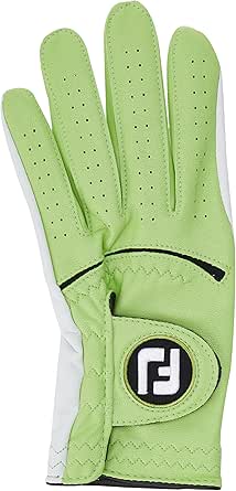 Footjoy FJ Spectrum - Golf Gloves for Left Hand Color: lime Size: M ...