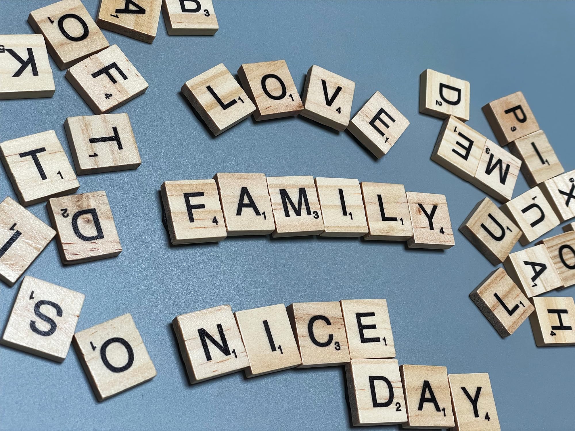 Amazon.com: 100 pcs Wood Magnetic Letter Tiles Magnets | Big Large ...