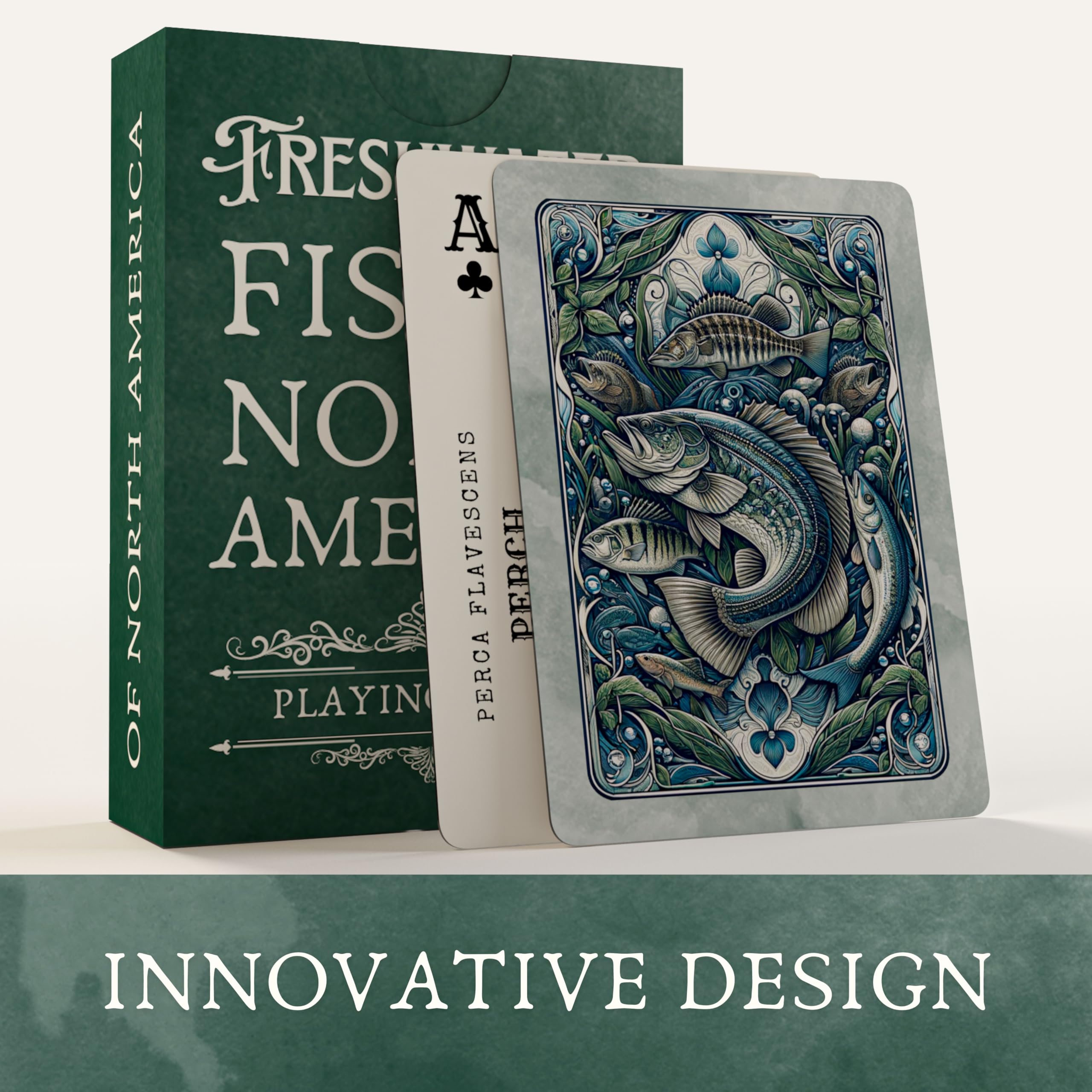 Waterproof Playing Cards Deck Of Playing Cards Freshwater Fish Plastic ...
