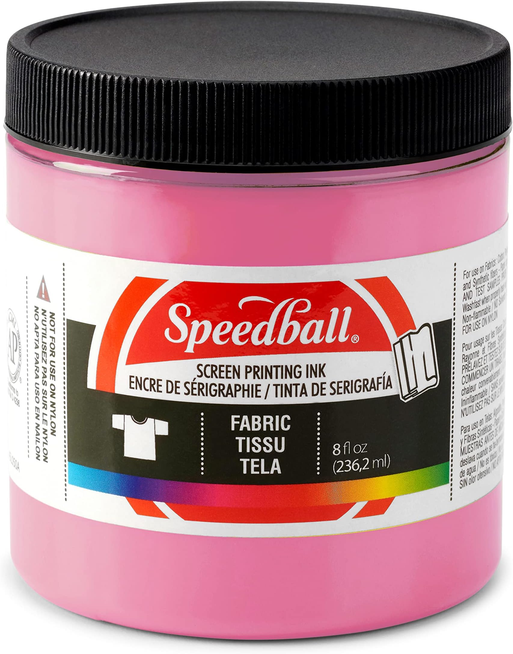 Amazon.com : Speedball Fabric Screen Printing Ink, 8-Ounce, Cotton ...