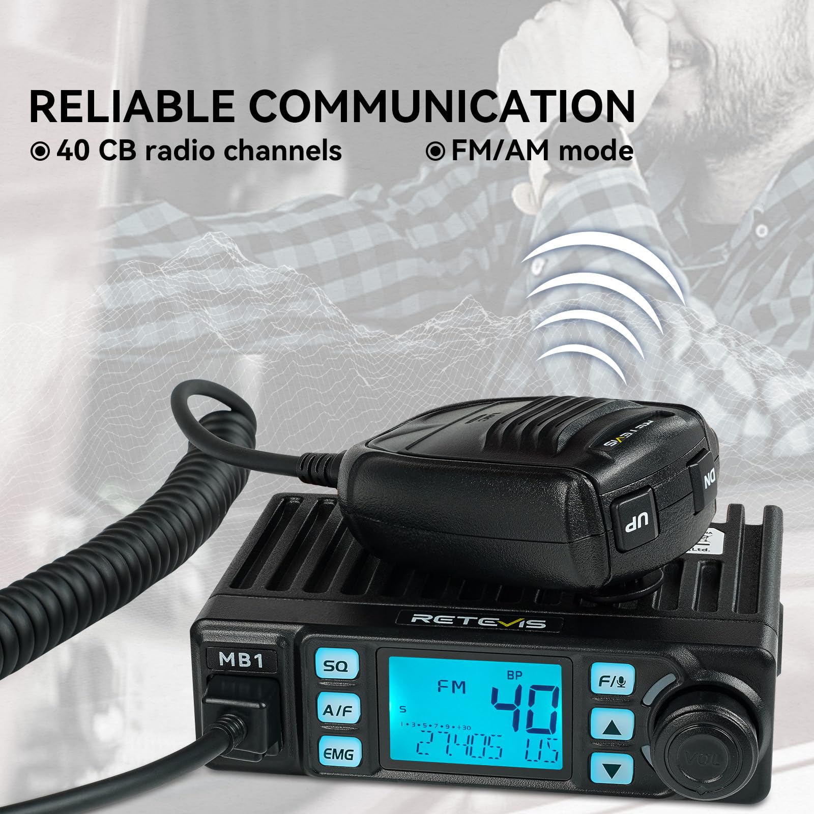 Snapklik.com : Retevis MB1 CB Radio, Handheld CB Radio