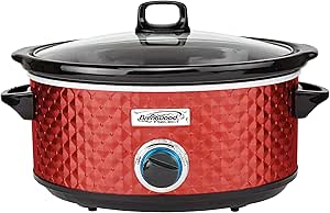 Amazon.com: Brentwood Select 7 Quart Slow Cooker in Red: Home & Kitchen