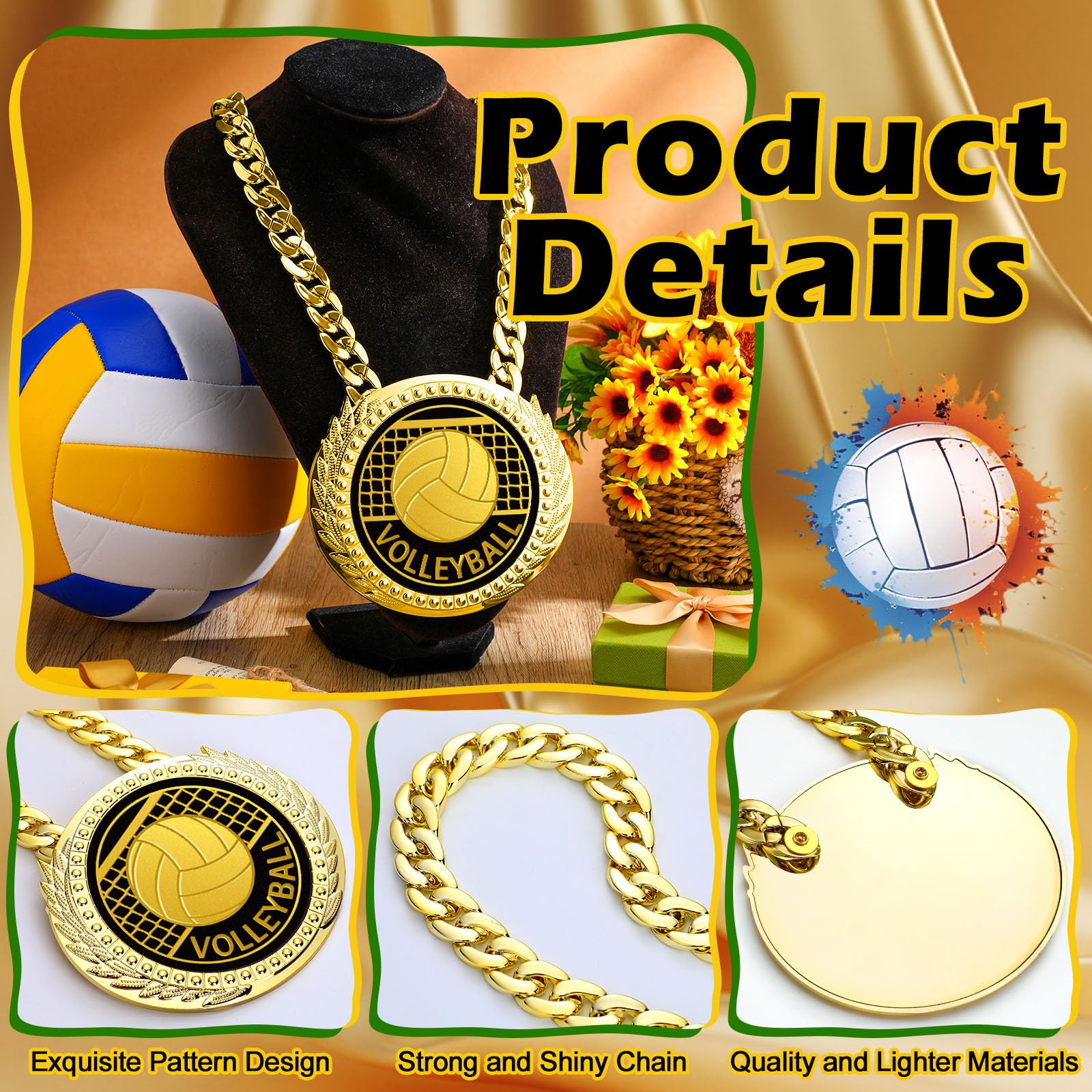 Snapklik.com : Tondiamo 3 Pcs Sports Turnover Chains For MVP Players 6 ...