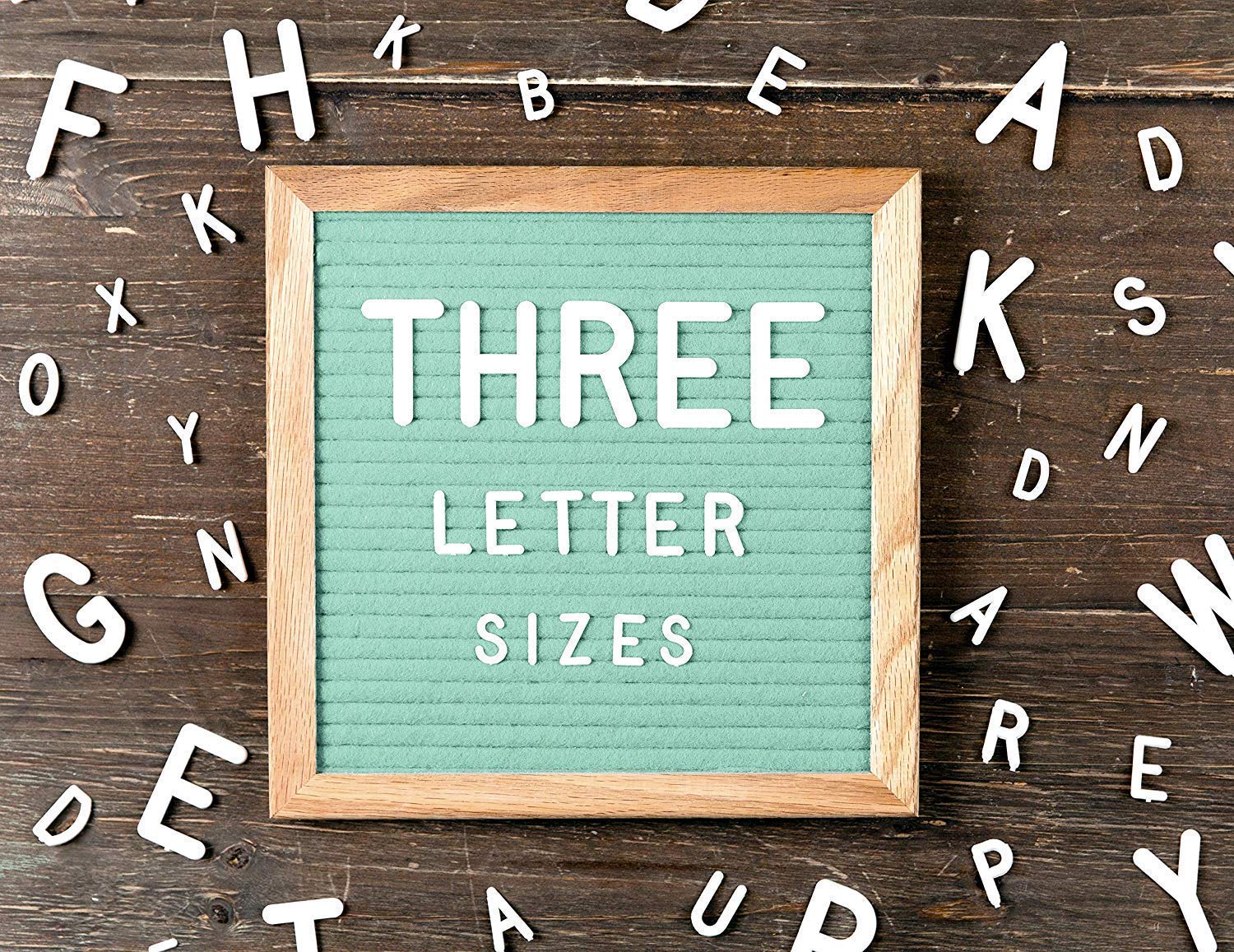 Buy Felt Letter Board 10x10 (Seafoam) +690 PRE-Cut Letters +Cursive ...