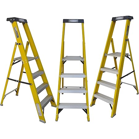 LADDERMAN 5 Step Platform FRP 184 cm for Home Use Self Supported ...