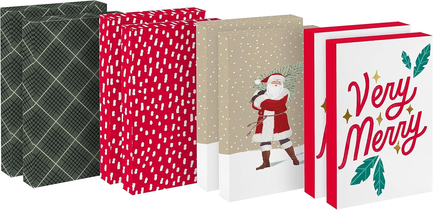 Amazon.com: Hallmark Large Christmas Gift Boxes with Lids (8 Sweater ...