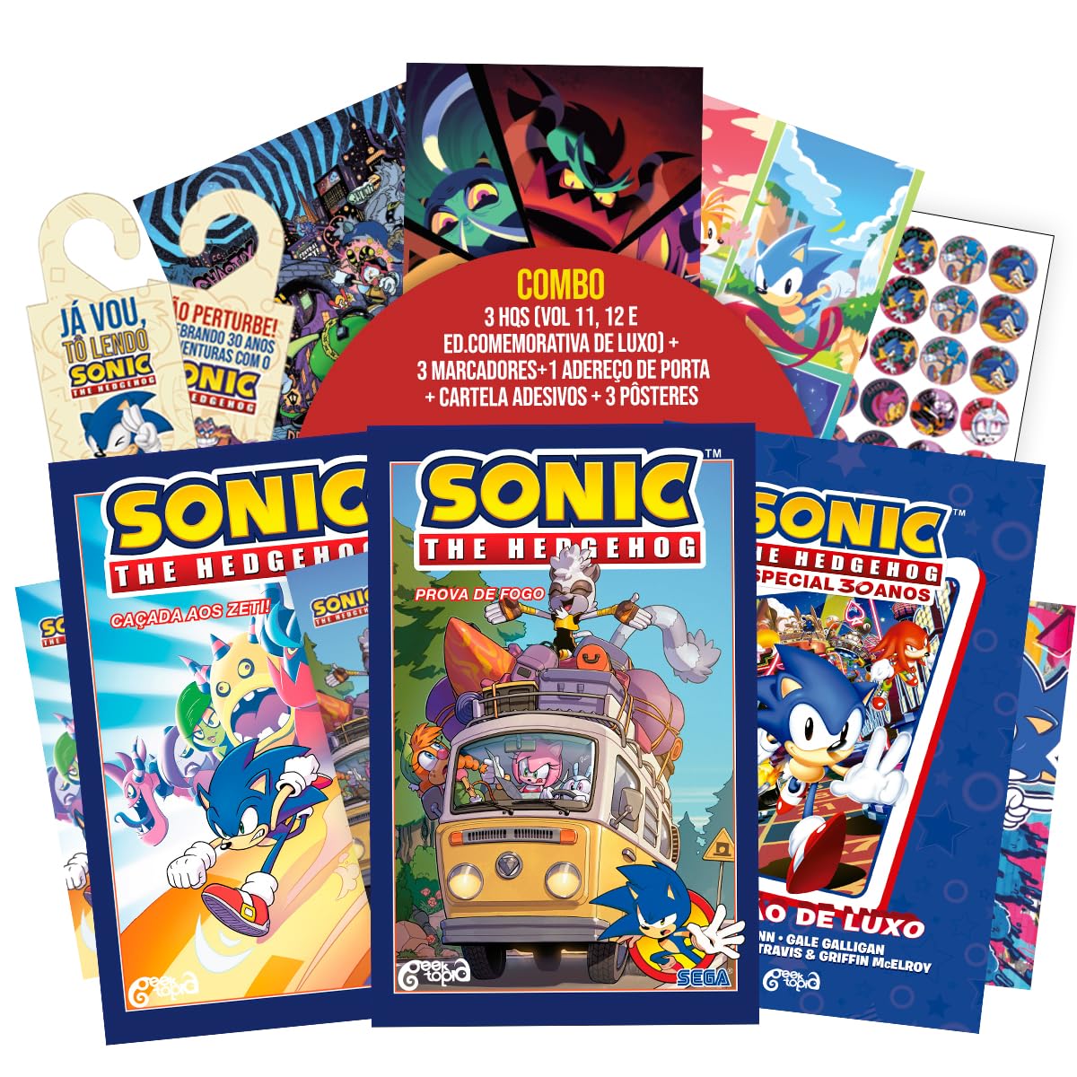 Amazon.com: COMBO SONIC VOLUMES 11, 12 E EDIÇÃO ESPECIAL 30 ANOS ...