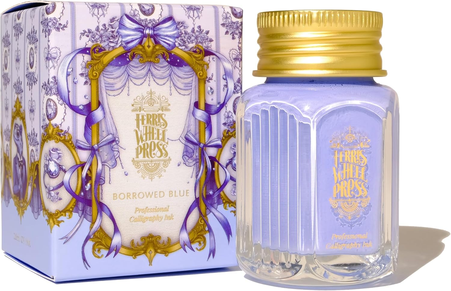 Amazon.com : Ferris Wheel Press Calligraphy Ink |Periwinkle Blue | 28ml ...