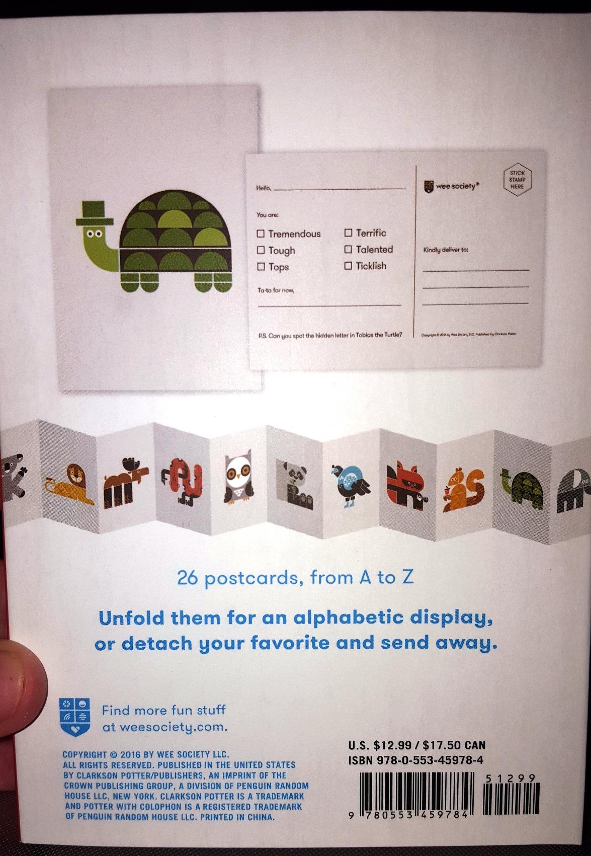 Amazon.com: Wee Alphas: 26 A to Z Postcards, from Angelfish to Zebra ...