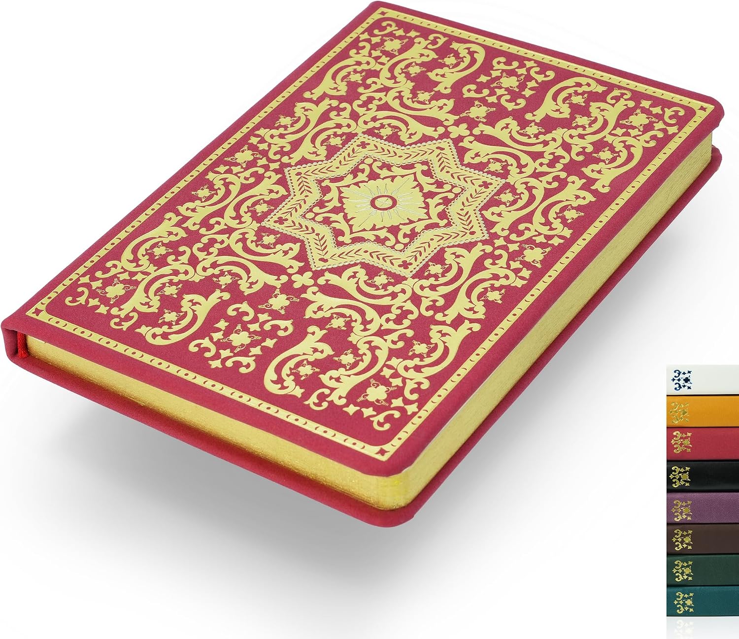 Amazon.com : Navkejon Leather Gilded Vintage Journal, Hard Cover Lined ...