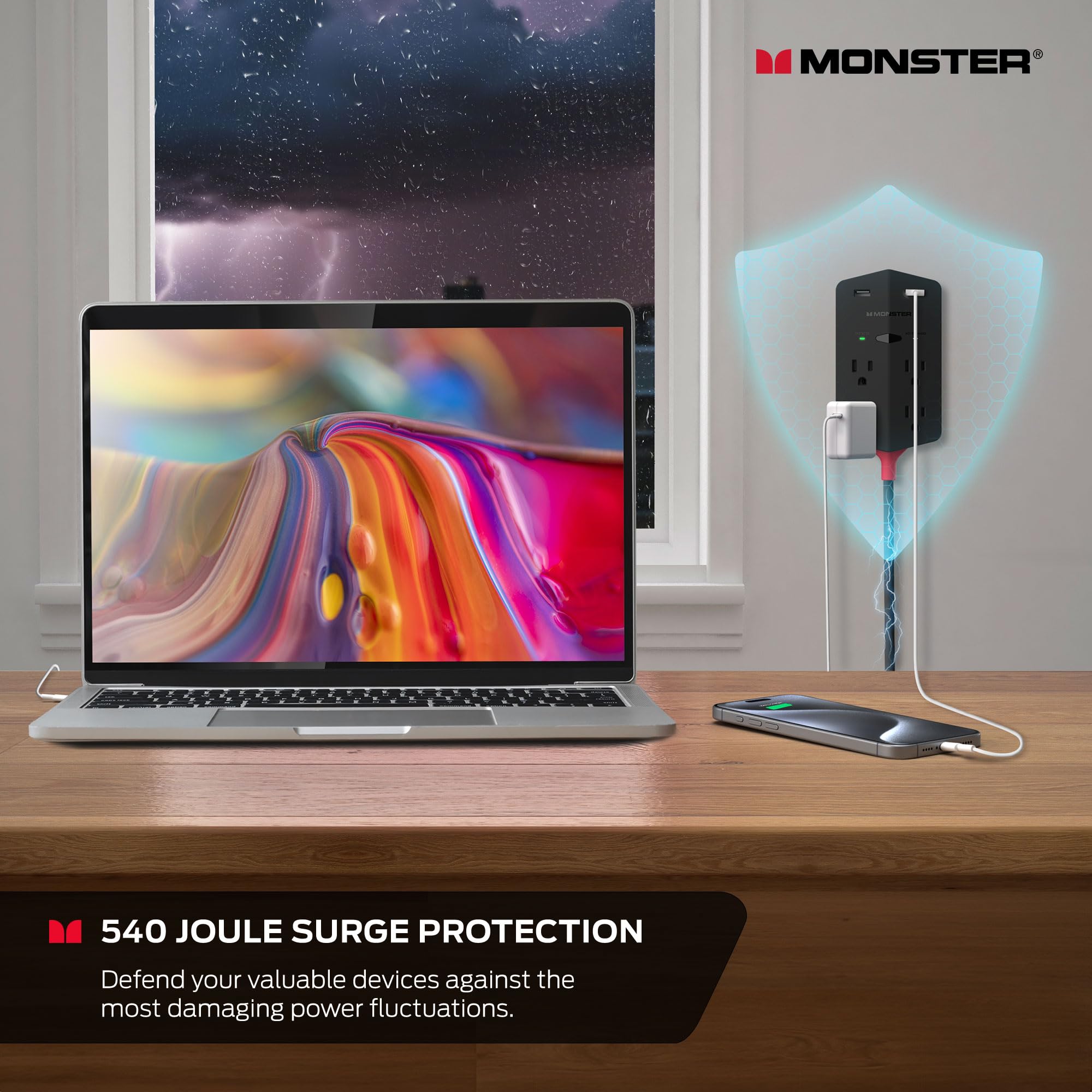 Snapklik.com : Monster Power Shield XL Surge Protector