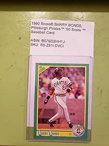 Amazon.com: 1990 Score BARRY BONDS, Pittsburgh Pirates '90 Score ...
