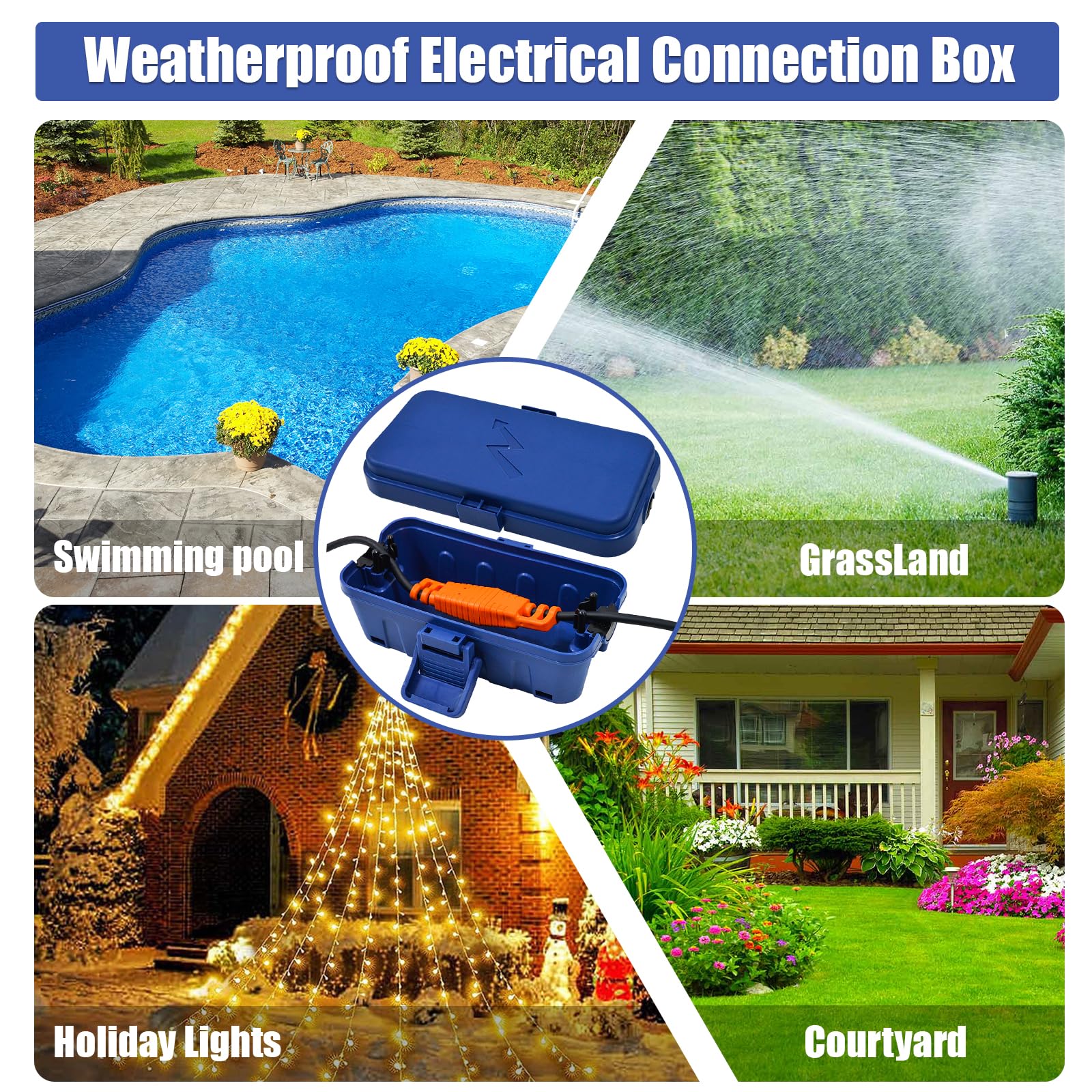 Snapklik.com : 3PCS Weatherproof Electrical Connection Box, Outdoor ...