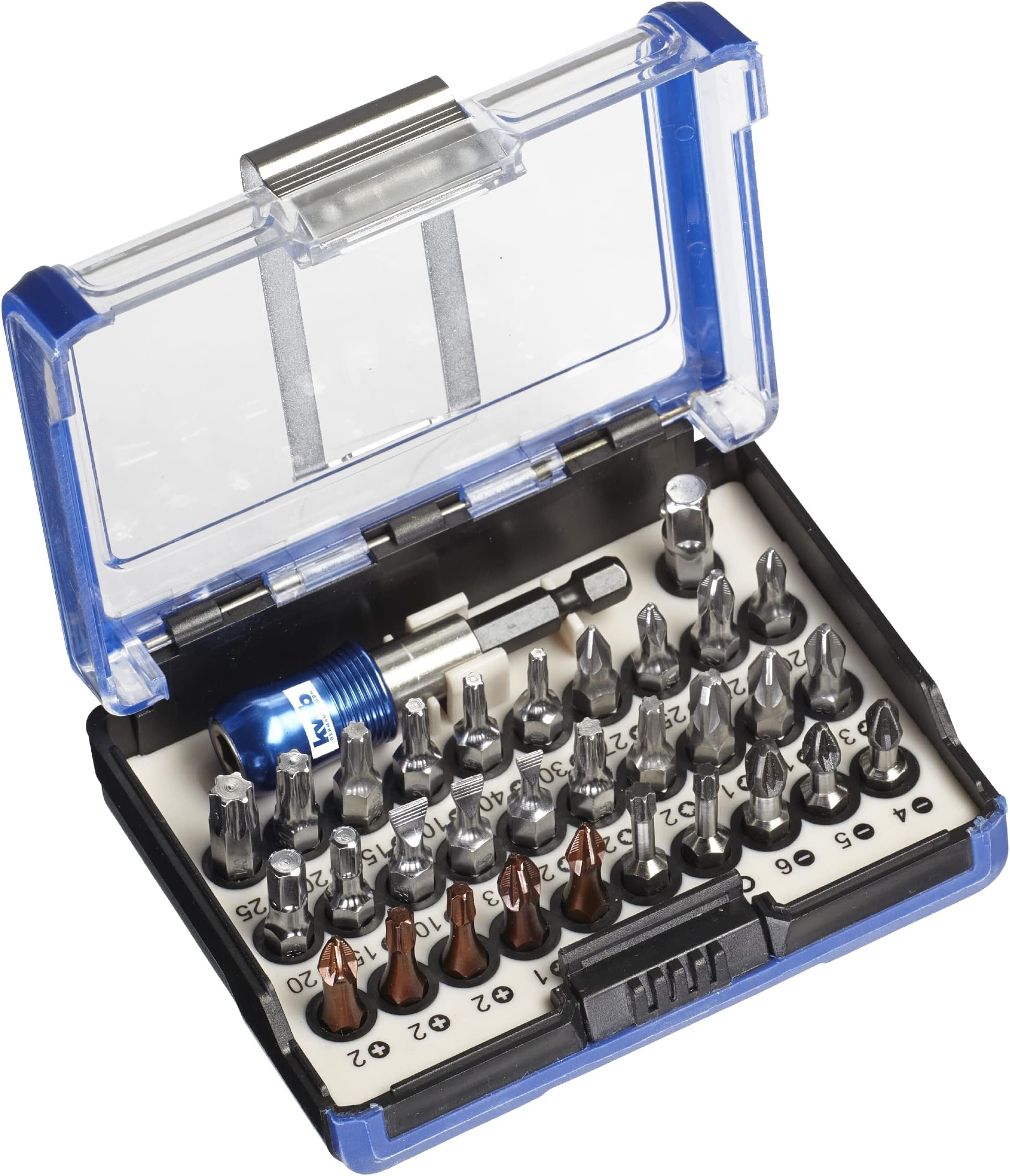 KWB Bit-Box - 32-tlg. Schlagfeste Edelstahl- und Torsion-Bits inkl ...