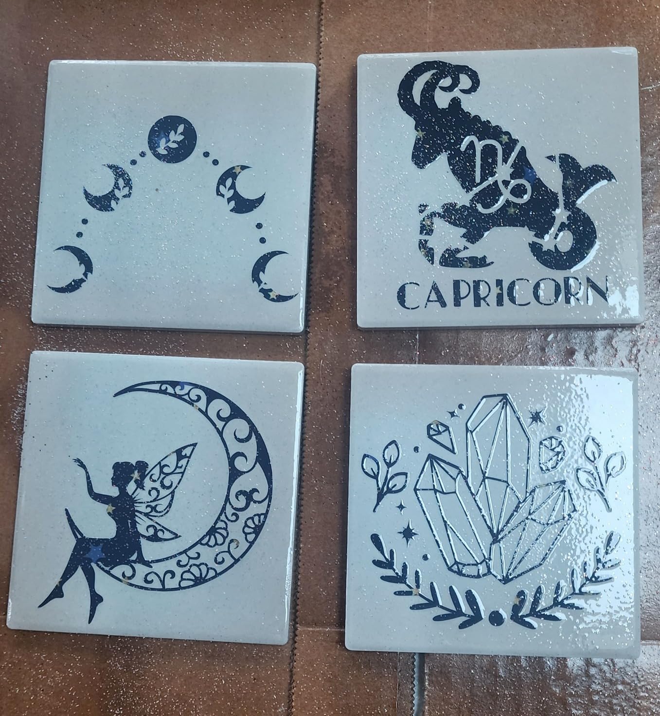 Amazon.com: Ceramic Tiles for Craft Coasters - Pixiss 100 Pack Square ...