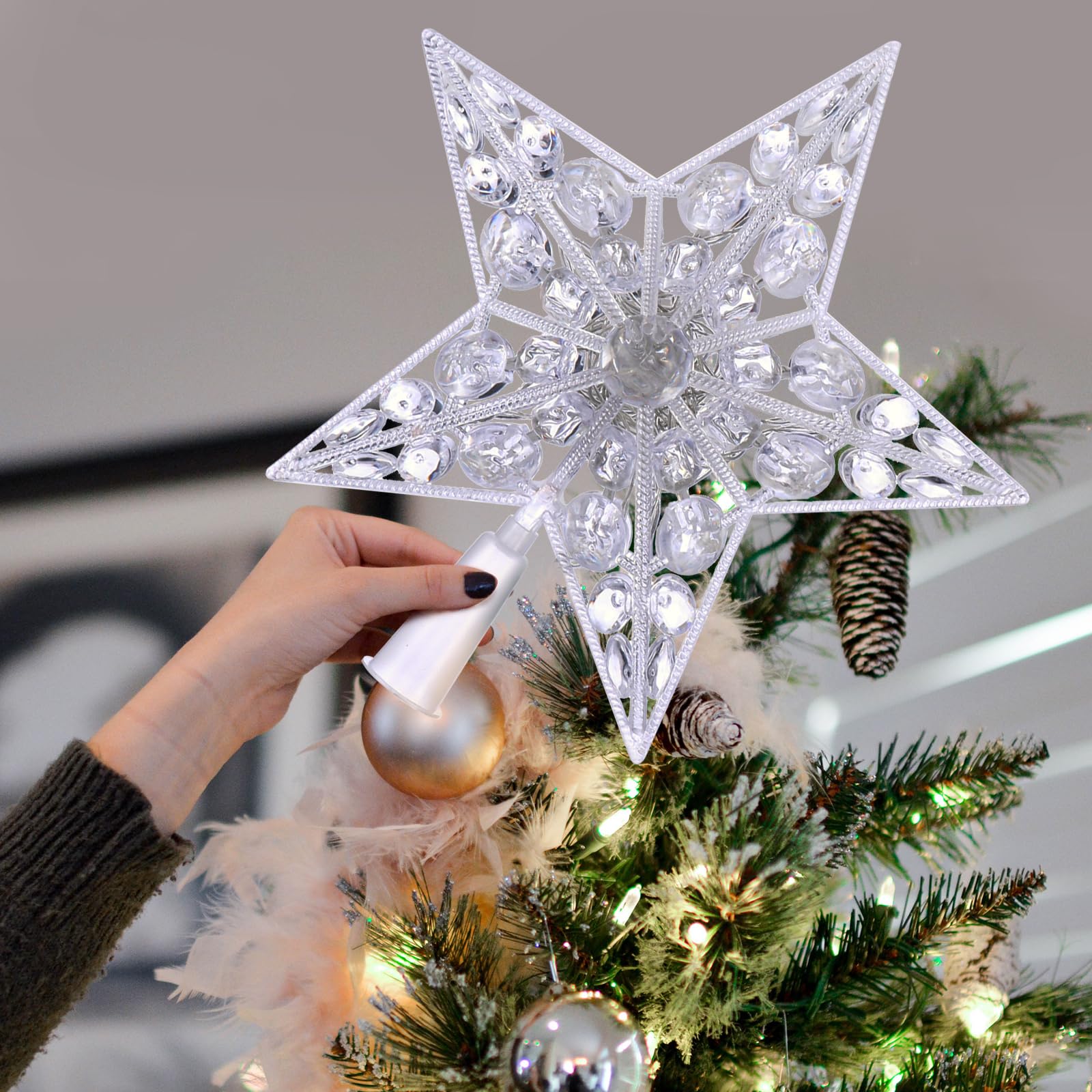 Crystal Glass Tree Topper