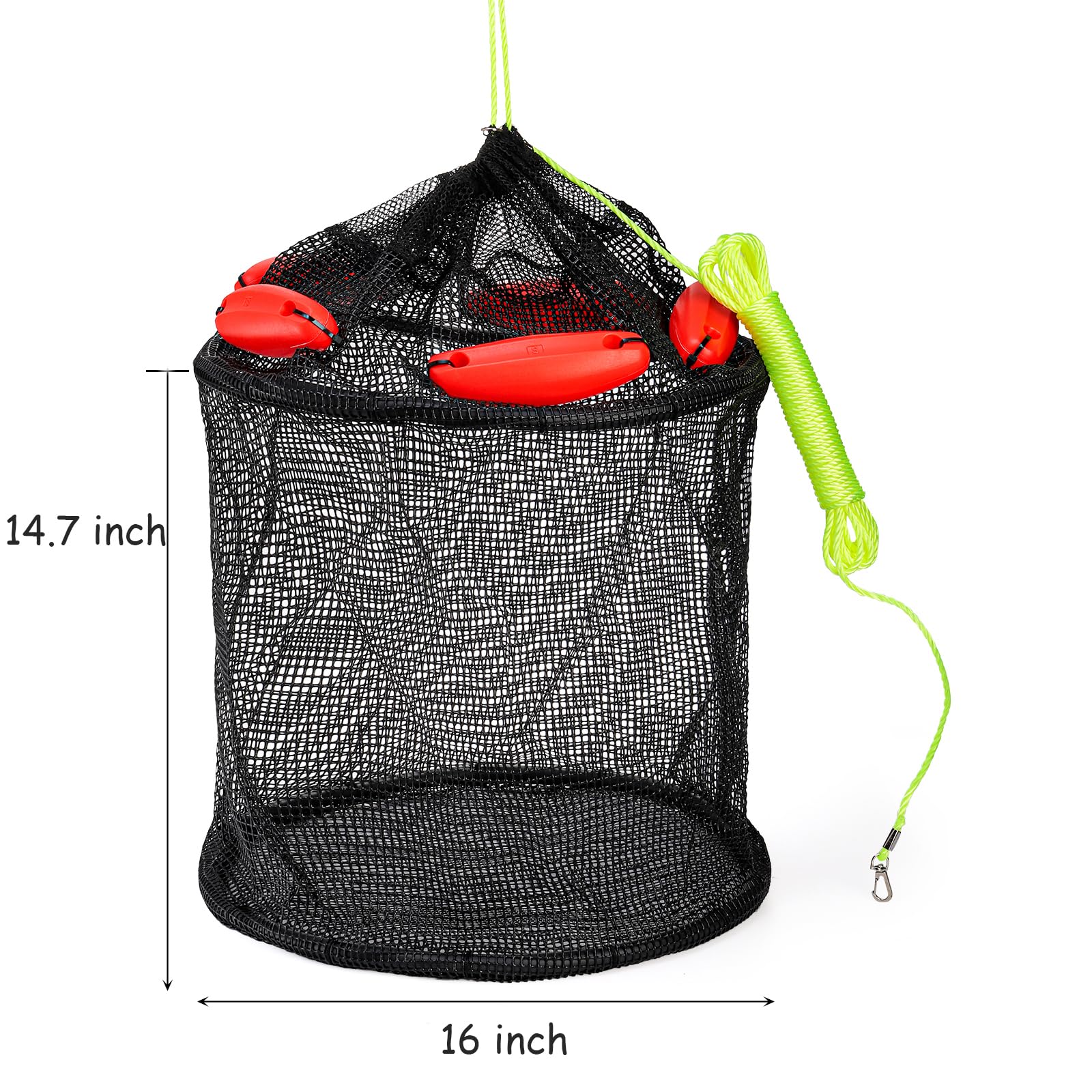 Snapklik.com : ZENFUN Extra Large Floating Fish Basket For Live Caught Fish