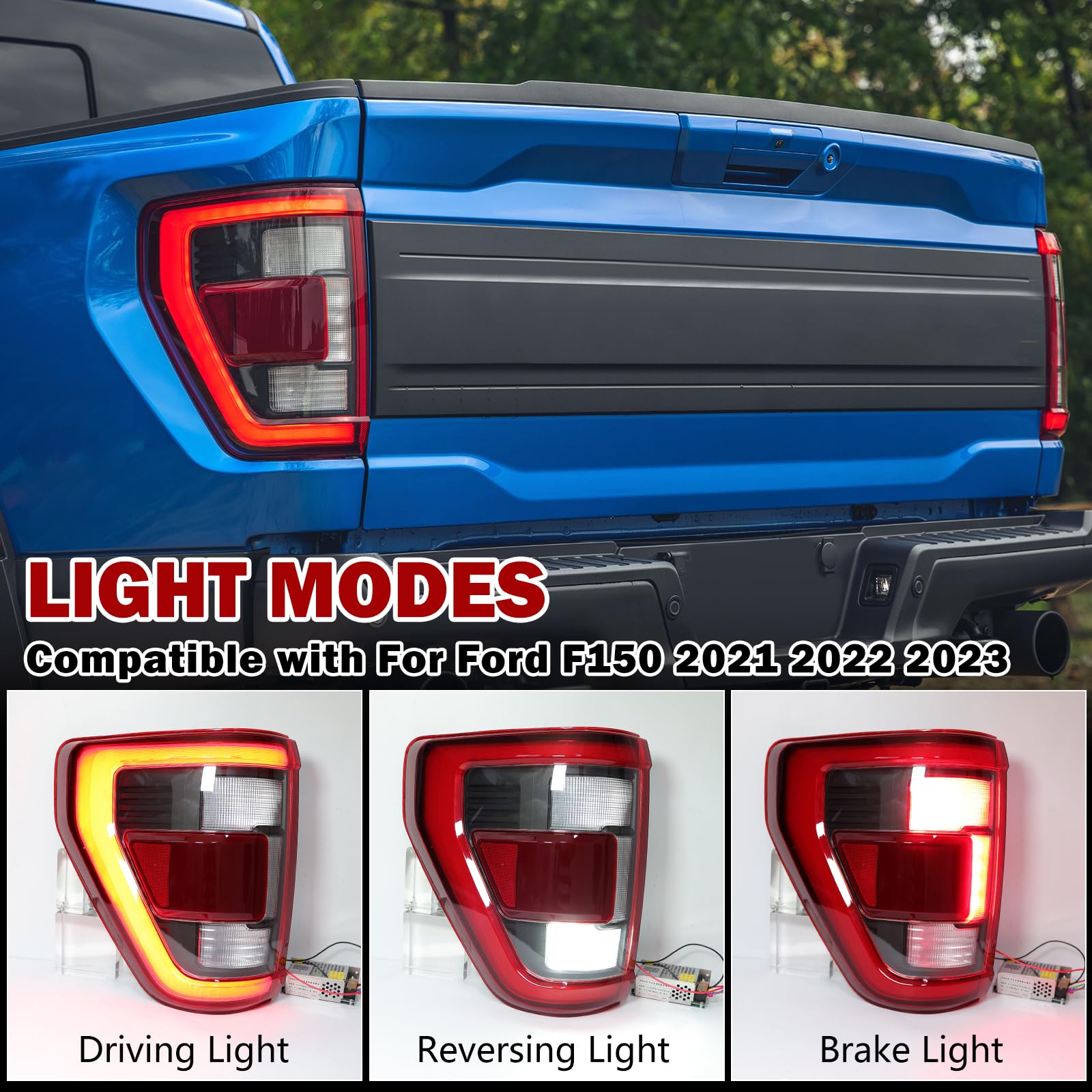 Brake LED blind spot Tail Light Rear Lamp For Ford F150 LARIAT/PLATINUM ...