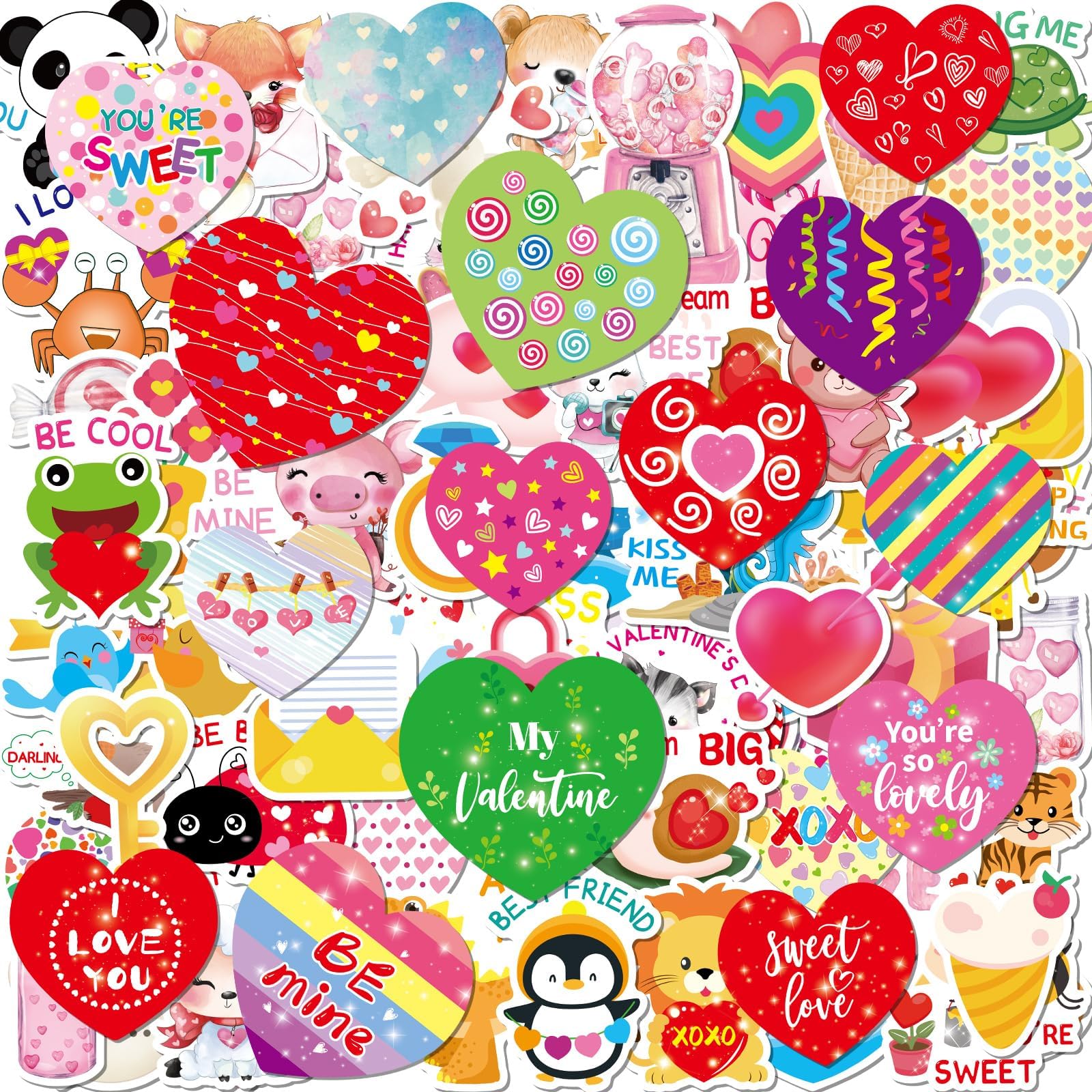 Amazon.com: Cute Food Vinyl Stickers Pack for Water Bottles, Waterproof ...