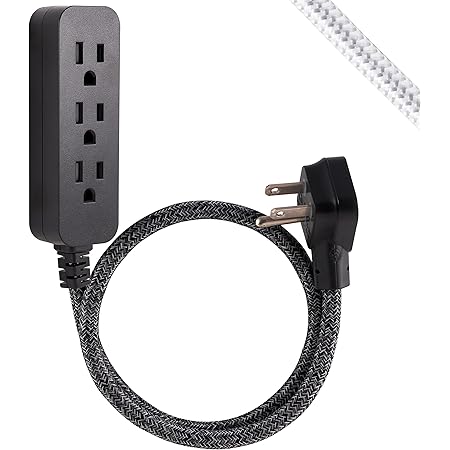 Amazon.com: GE home electrical Indoor Extension Cord, 3 Ft Power Cable ...