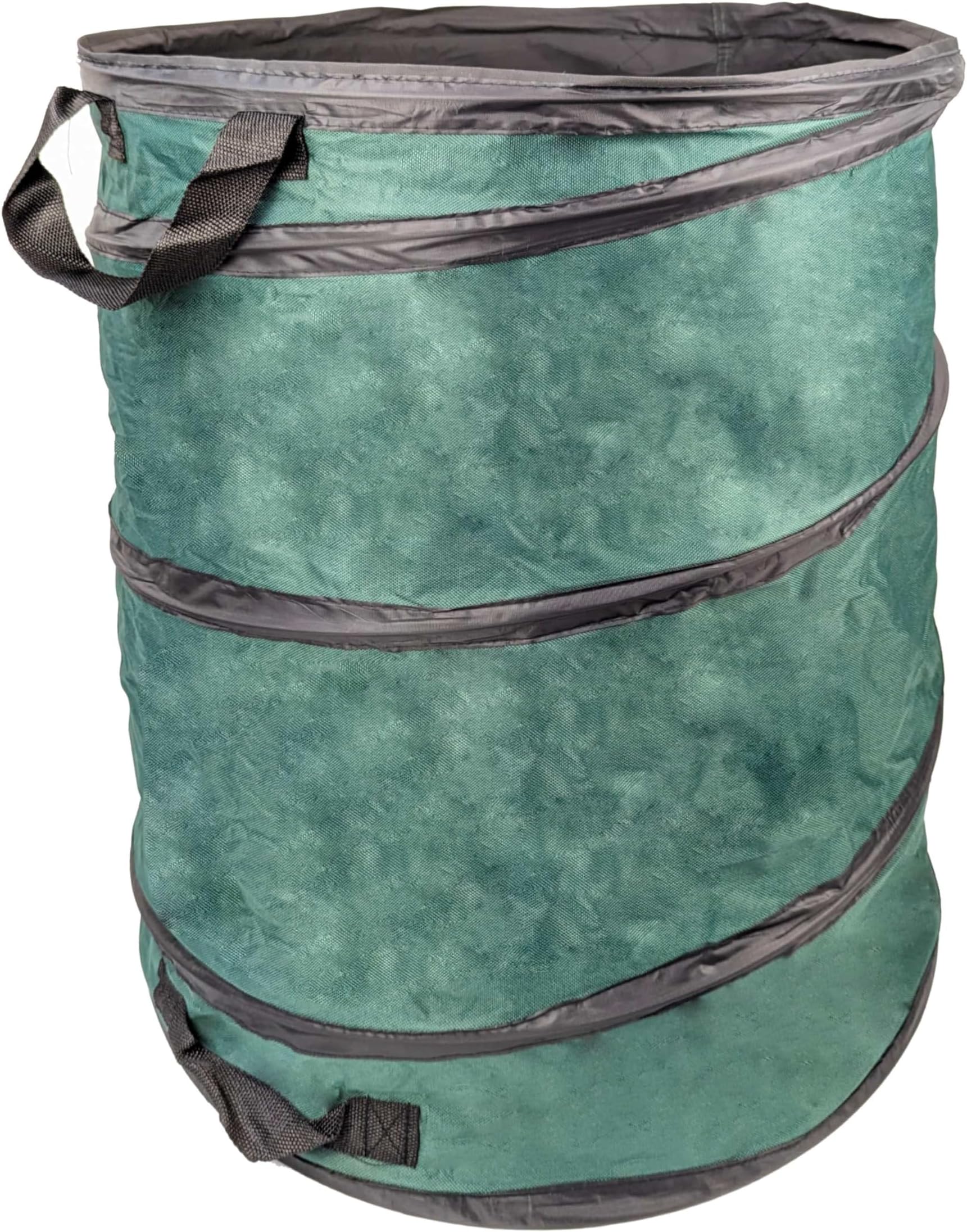 Garden Waste Bag Heavy Duty Garden Bin Pop Up Bag In Green With Handles ...