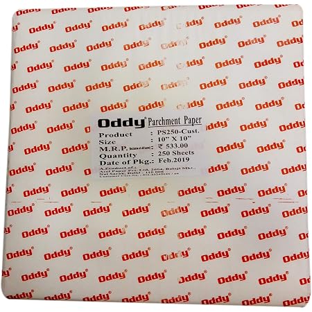 Buy Oddy Uniwrap India Paper Baking Parchment with Cutter (10.25 Inch x ...