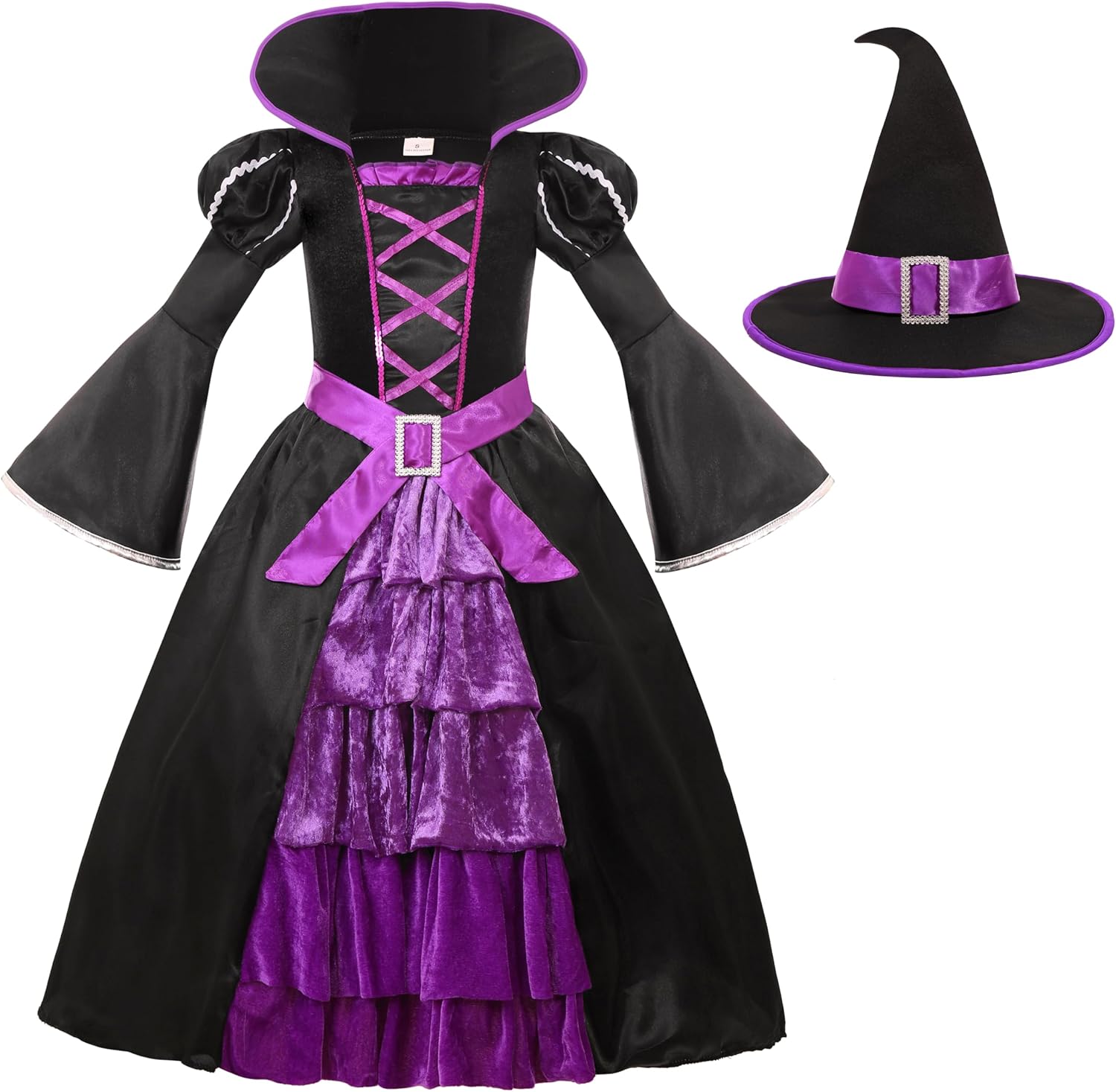 Amazon.com: Simplecc Witch Halloween Costume for Girls Witch Dress with ...