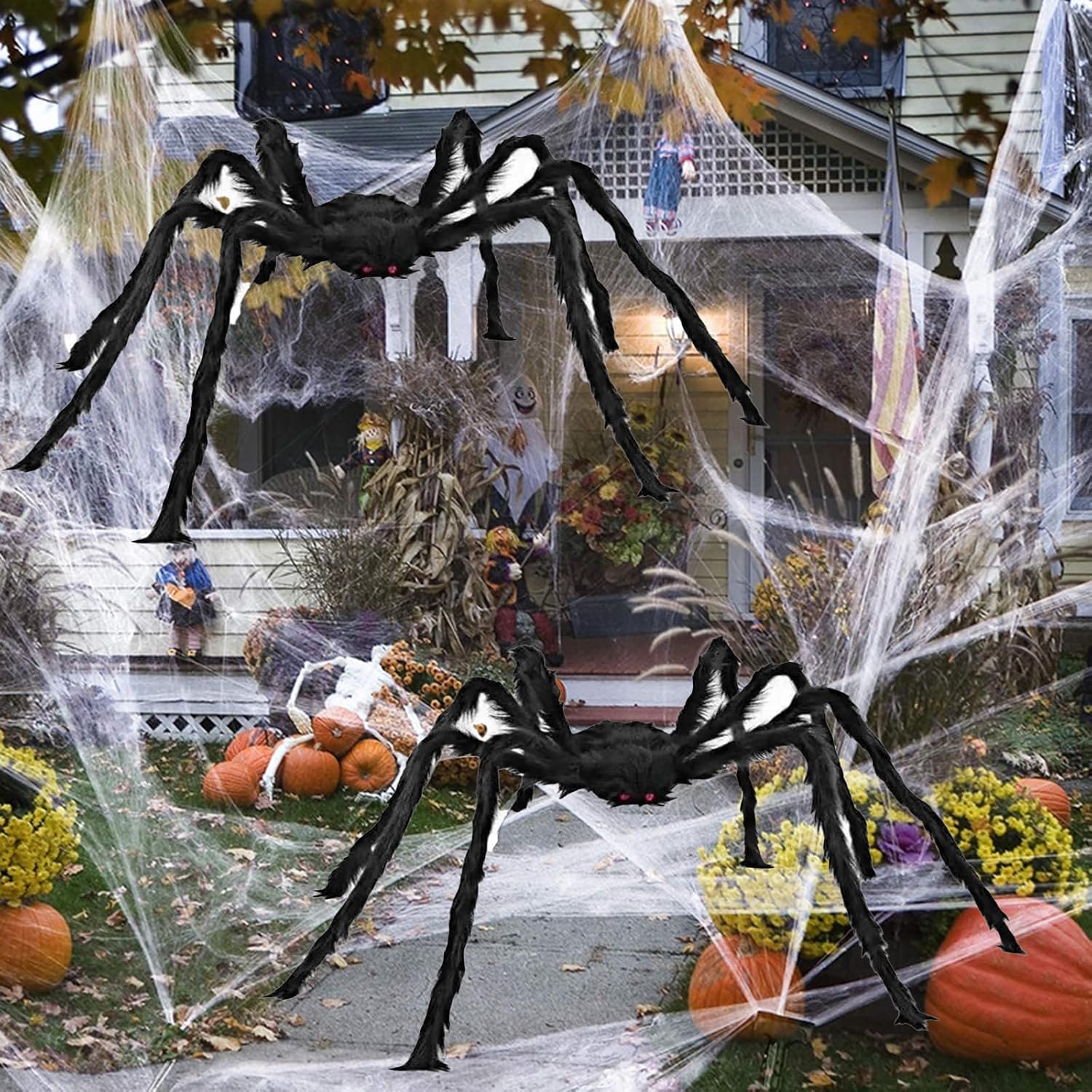 Amazon.com: HISECOO 2 Pack Halloween Decorations Outdoor Indoor 6.5FT ...