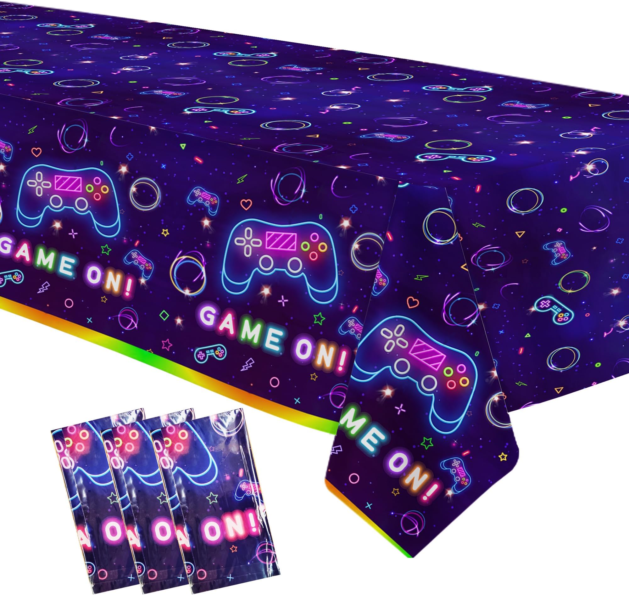 Amazon.com: Xenorik Video Game Party Tablecloth Decorations ...