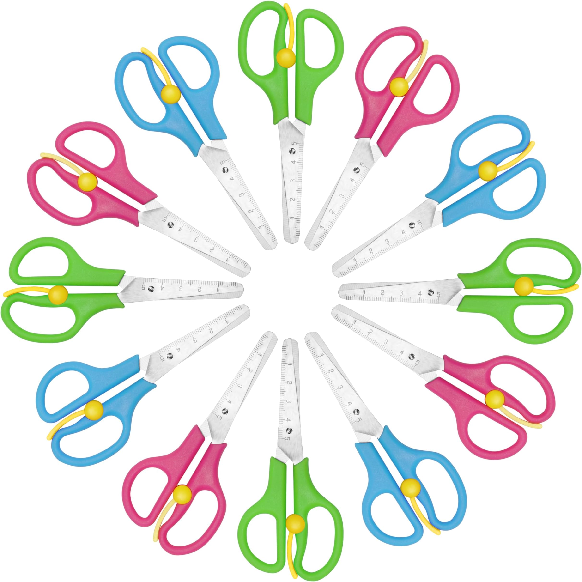 Belle Vous Sharp Craft Scissors for Adults (12 Pack) - Heavy-Duty Sharp ...