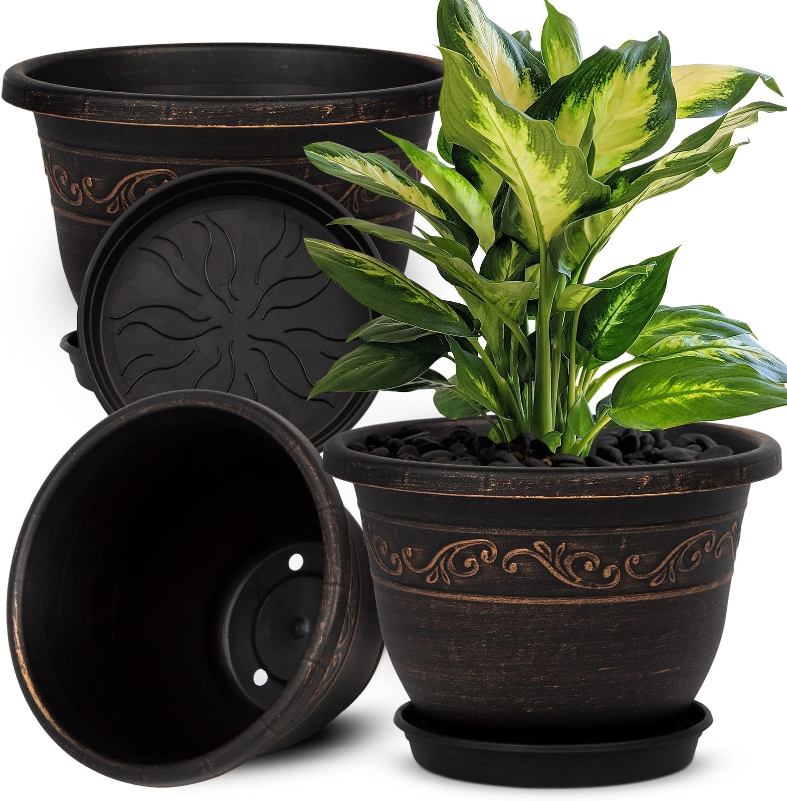 Amazon.com : Southern Patio 12 Inch Heritage Outdoor Home Patio Round ...