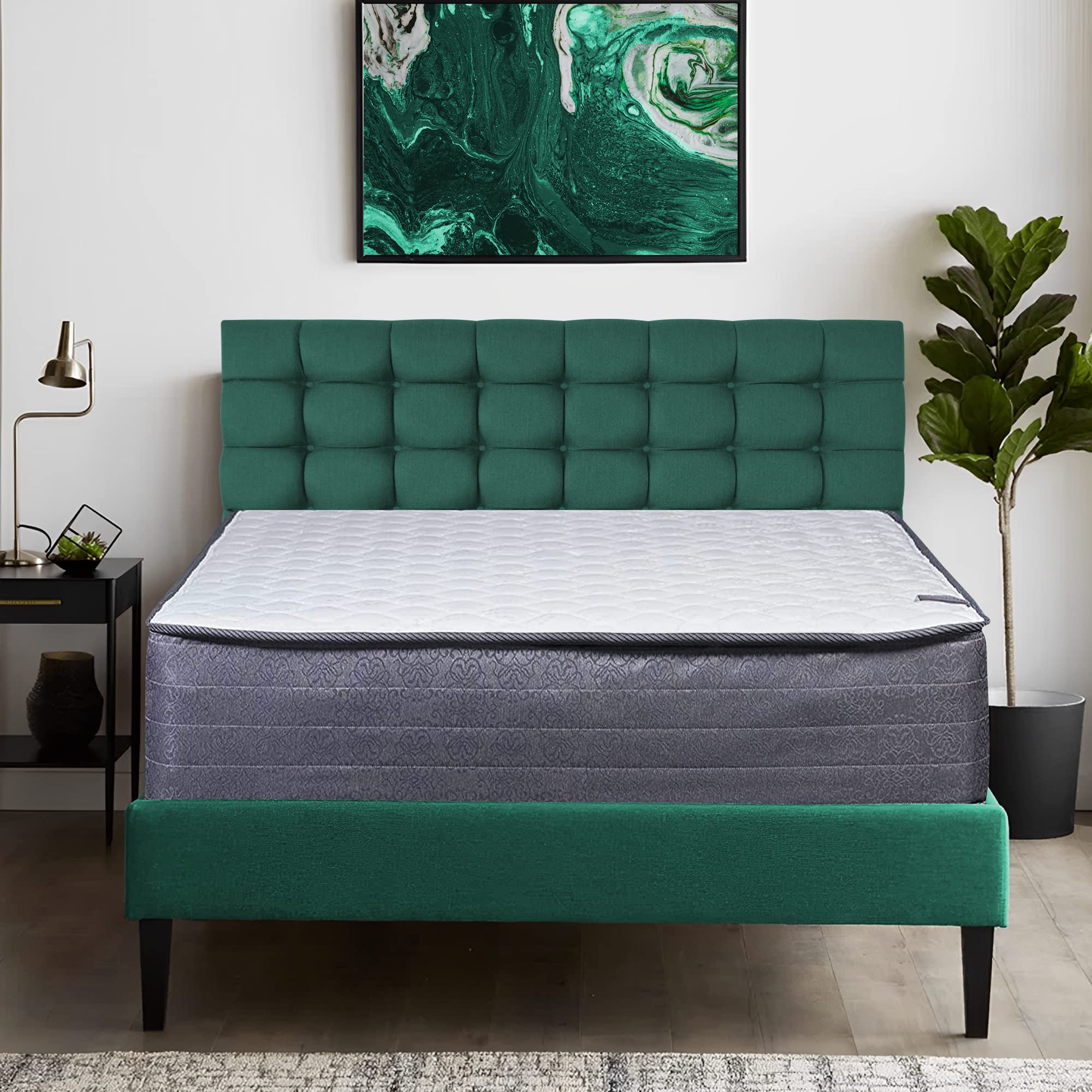 Amazon.com: Nutan 10 Inch Hybrid Plush Mattress, Comfortable Spring ...