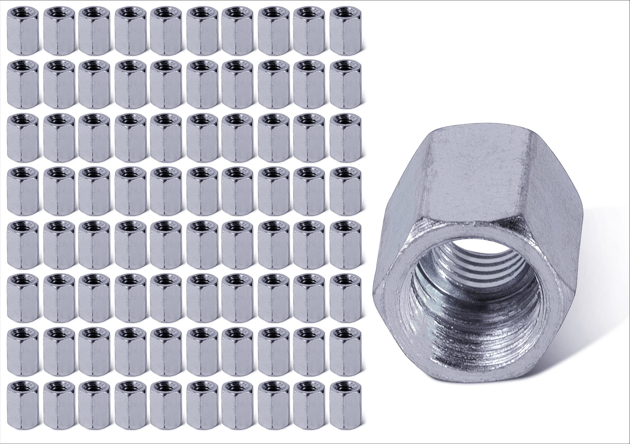 Snapklik.com : Highcraft DSP-A7034 Reducing Rod Coupling Nuts 5/8 X 1/2 ...