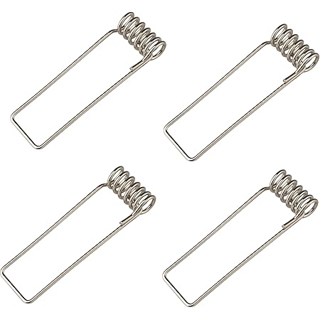 24 pcs Retaining Spring Clips Securing Clamps Light Fittings 1.5x60mm ...