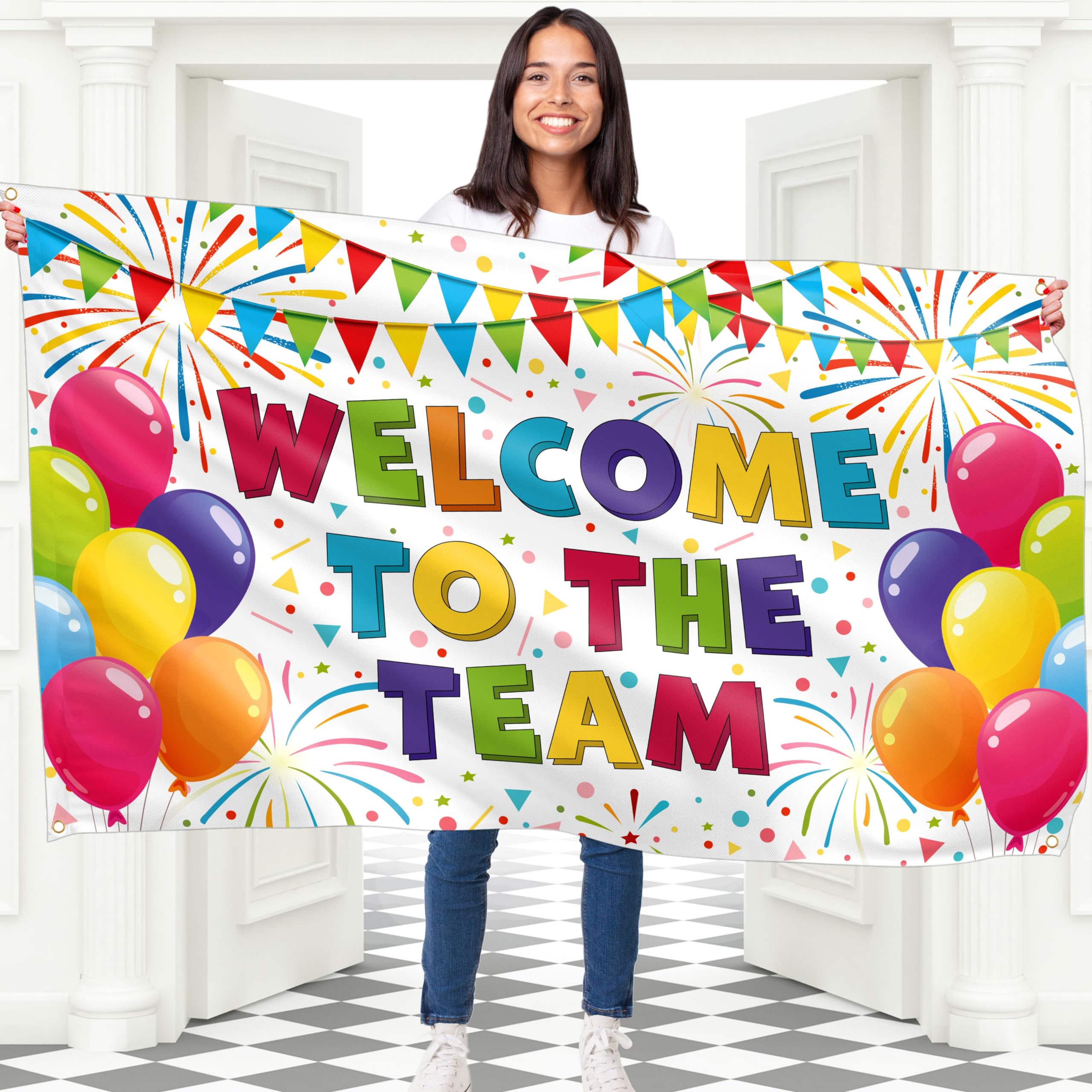 Amazon.com: Welcome To The Team Banner - Welcome Banner – Welcome ...