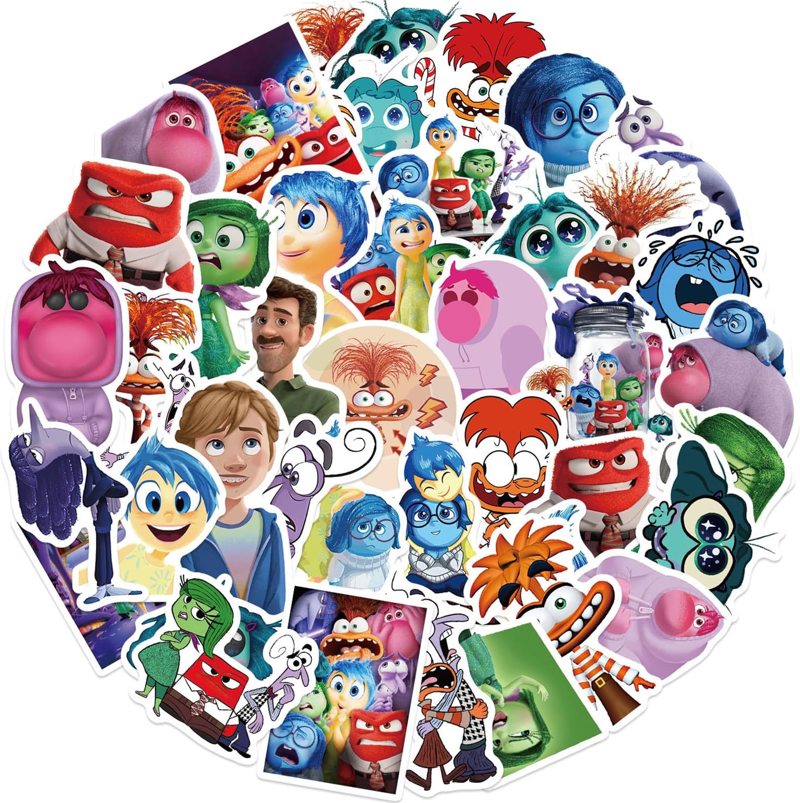 Amazon.com: 24 Sheets 9”x6 Inside Out DIY Make a Face Stickers for Kids ...